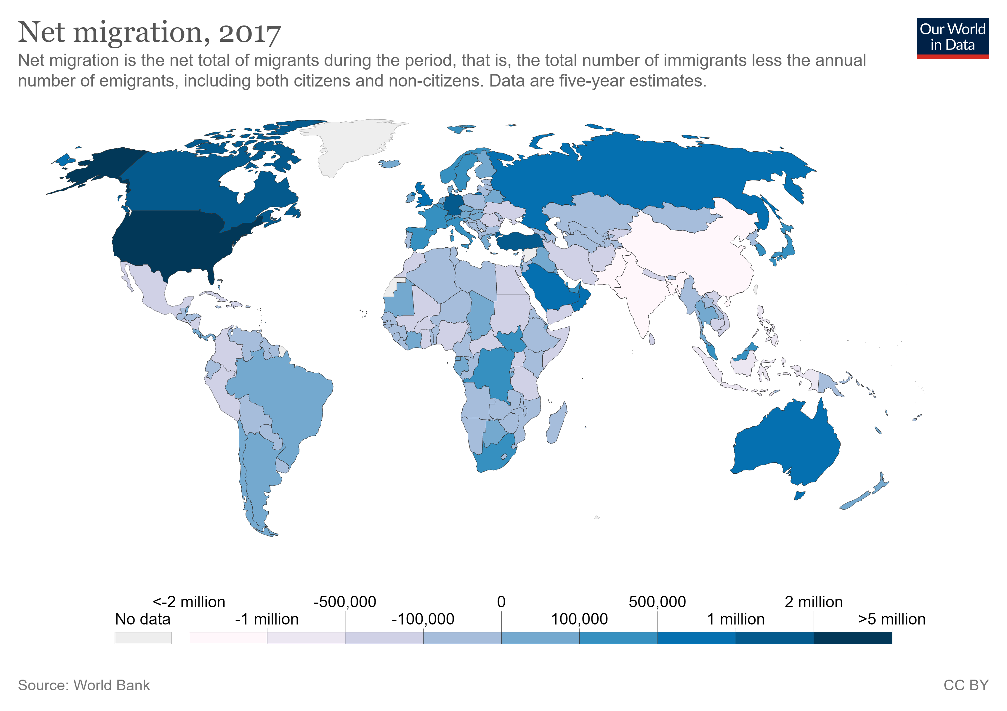 Net migration, 2017 | Scrolller