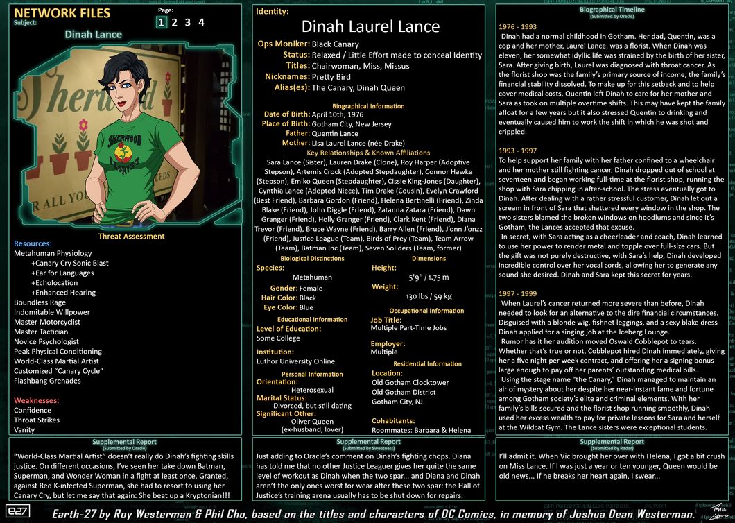 Network Files - Dinah Lance 1 | Scrolller