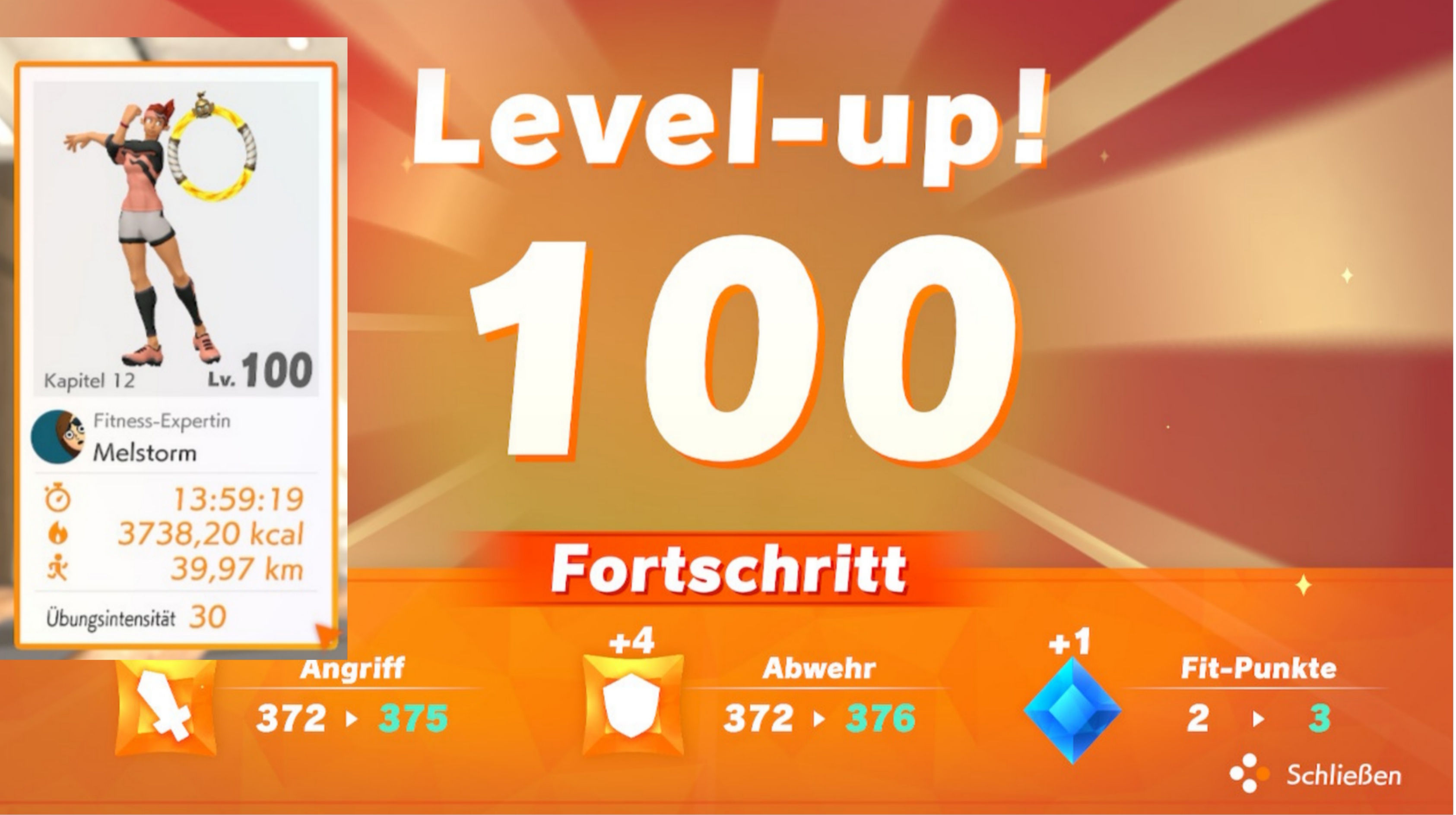 Never believed I could achieve lvl100! Lost 33lbs and my back doesn't hurt that much anymore ...