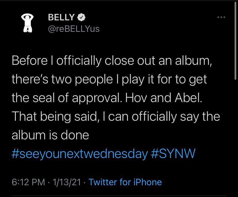New Belly Album coming SOON! 🔥🥶 | Scrolller