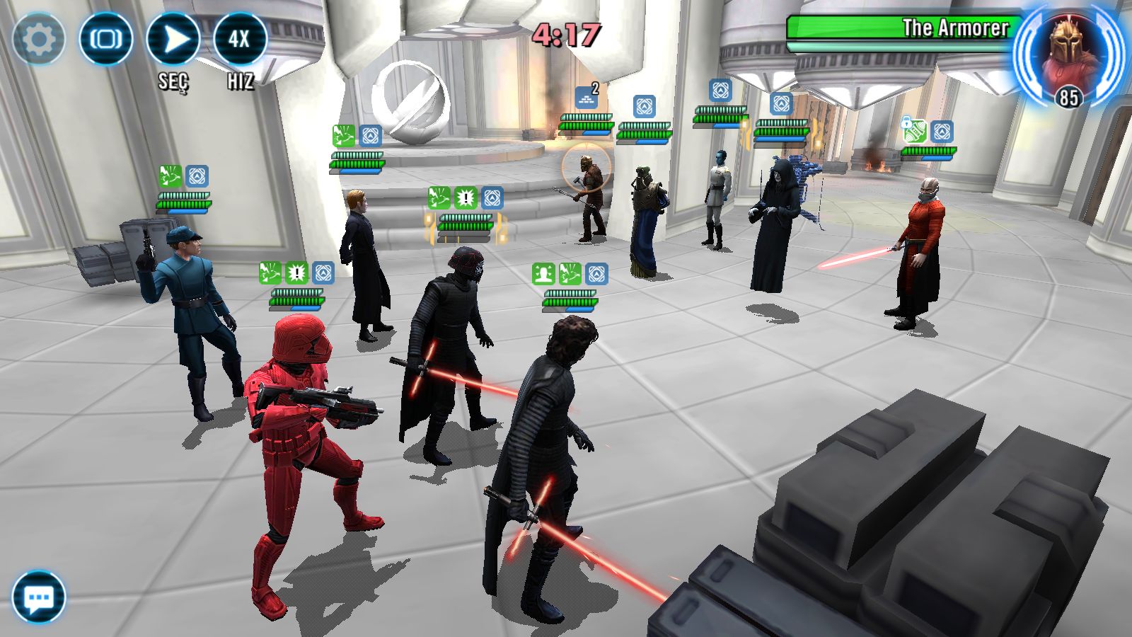 New bug after Kylo's middle attack no action button | Scrolller