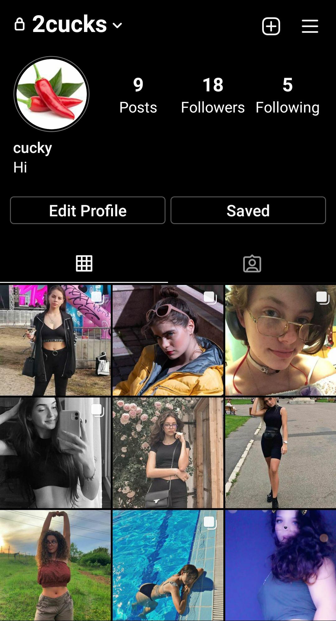 New cuck ig page. More details in private. Follow us | Scrolller