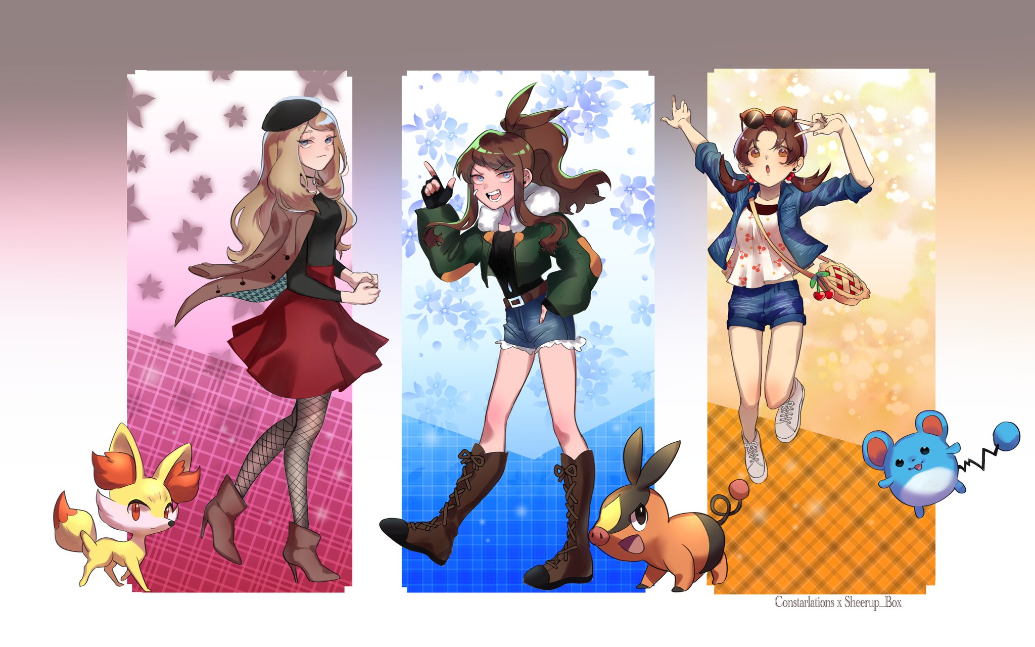 New designs of Serena, Hilda and Lyra | Scrolller