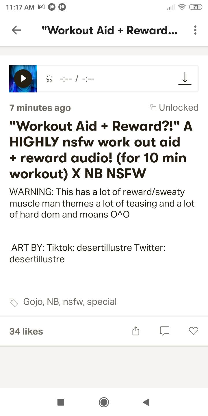 new Gojo audio warning | Scrolller