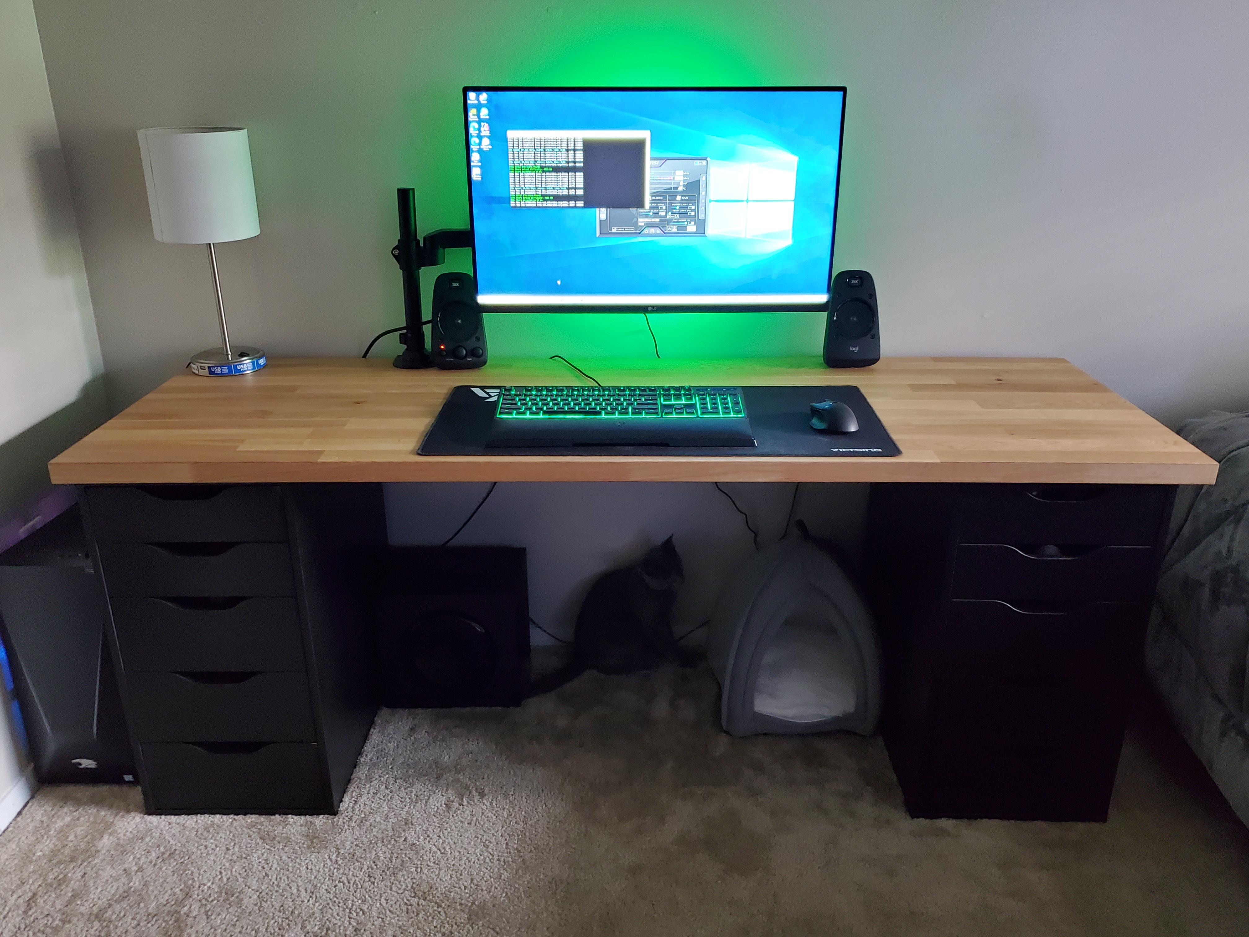 New Ikea Karlby Oak & Black/Brown Alex Drawers Setup | Scrolller