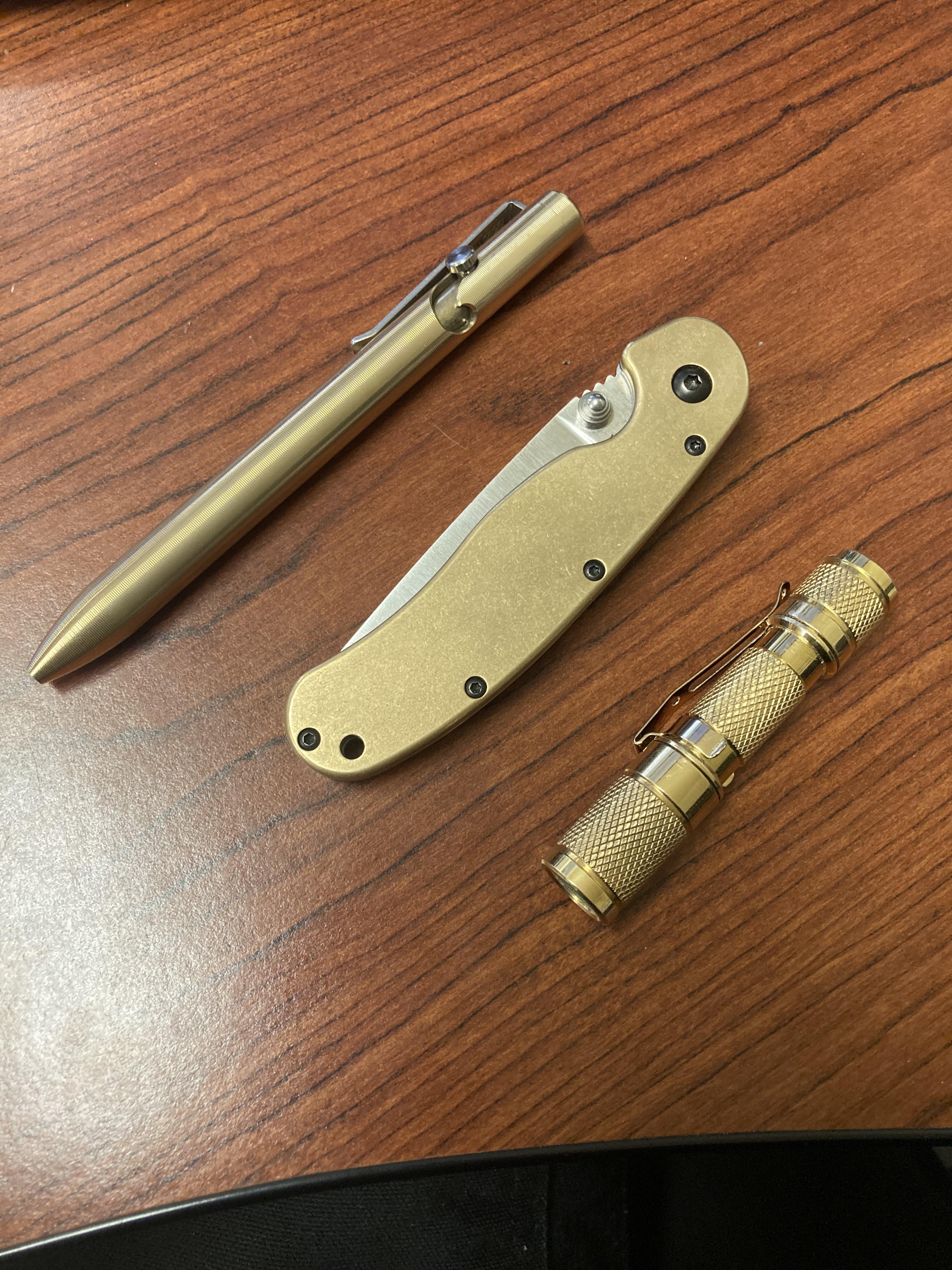 New job means new brass EDC set! | Scrolller