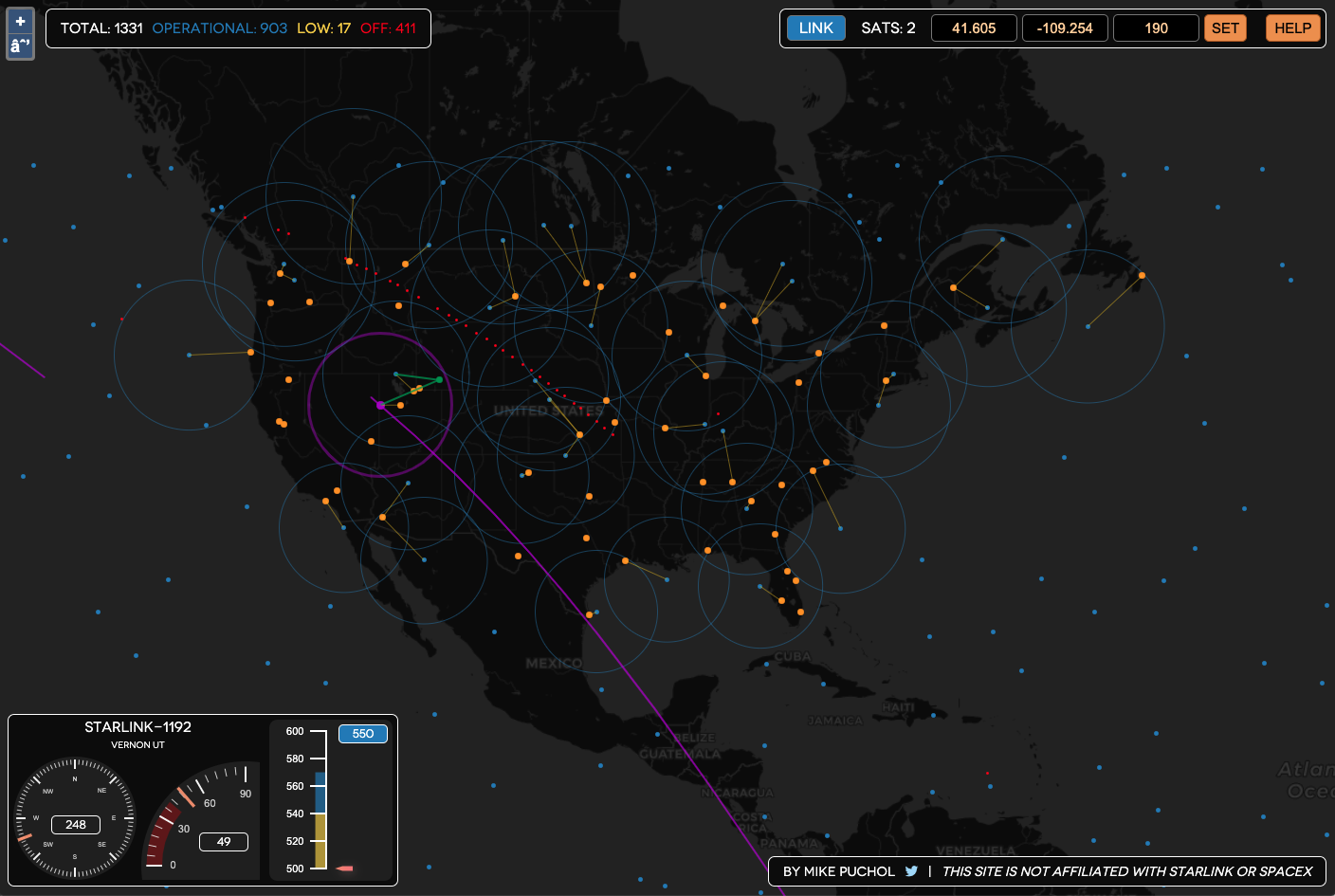 New Starlink coverage tracker | Scrolller