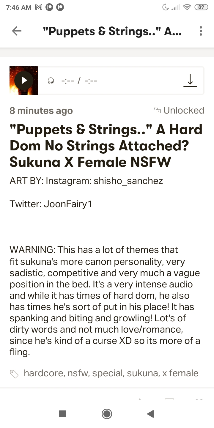 New Sukuna audio warning | Scrolller