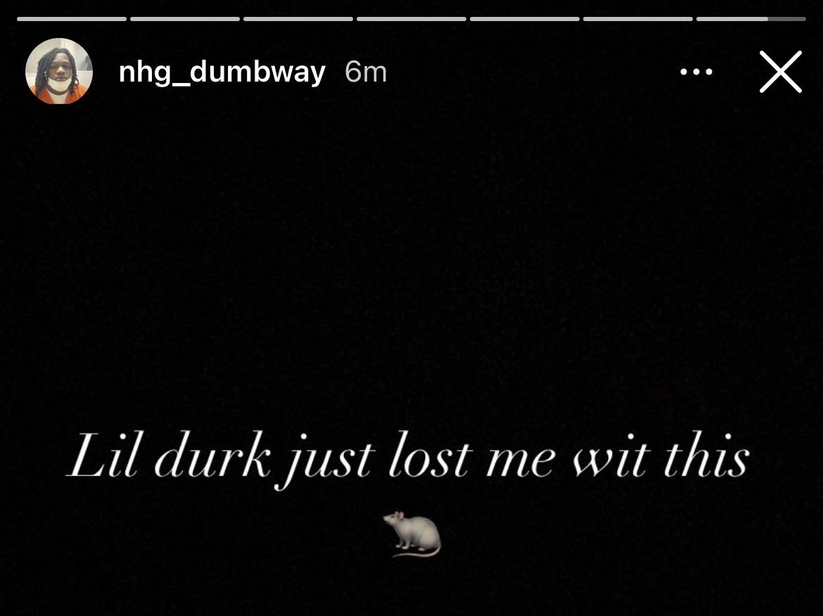 NHG Dumbway speaks on Lil Durk | Scrolller