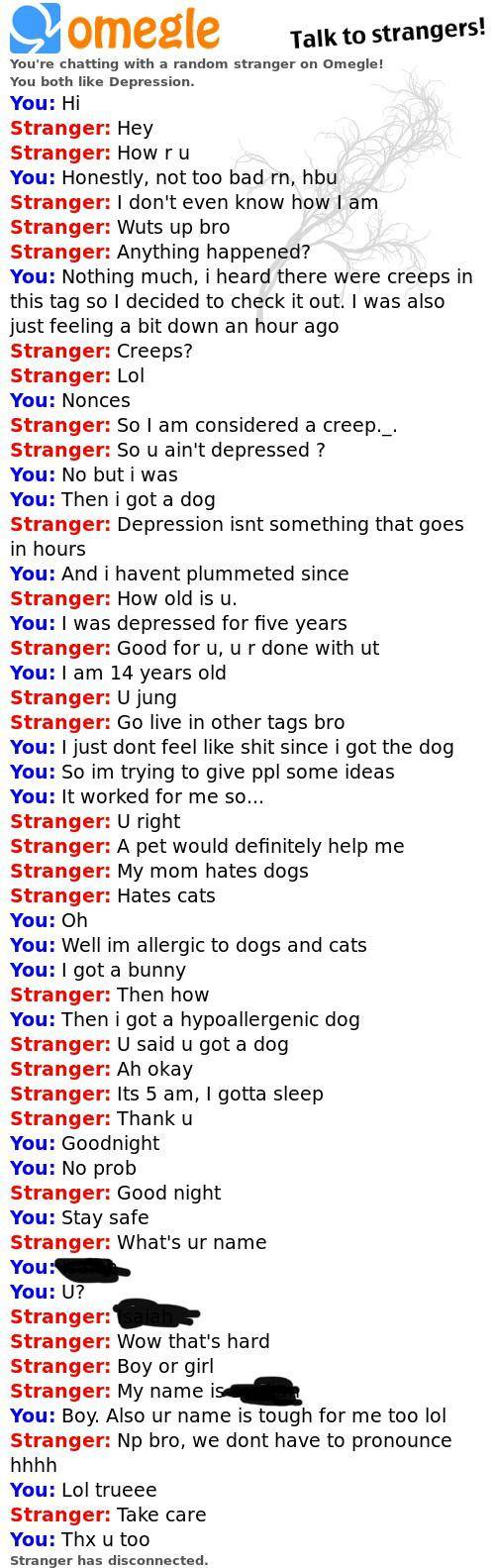 Nice conversation on Omegle | Scrolller