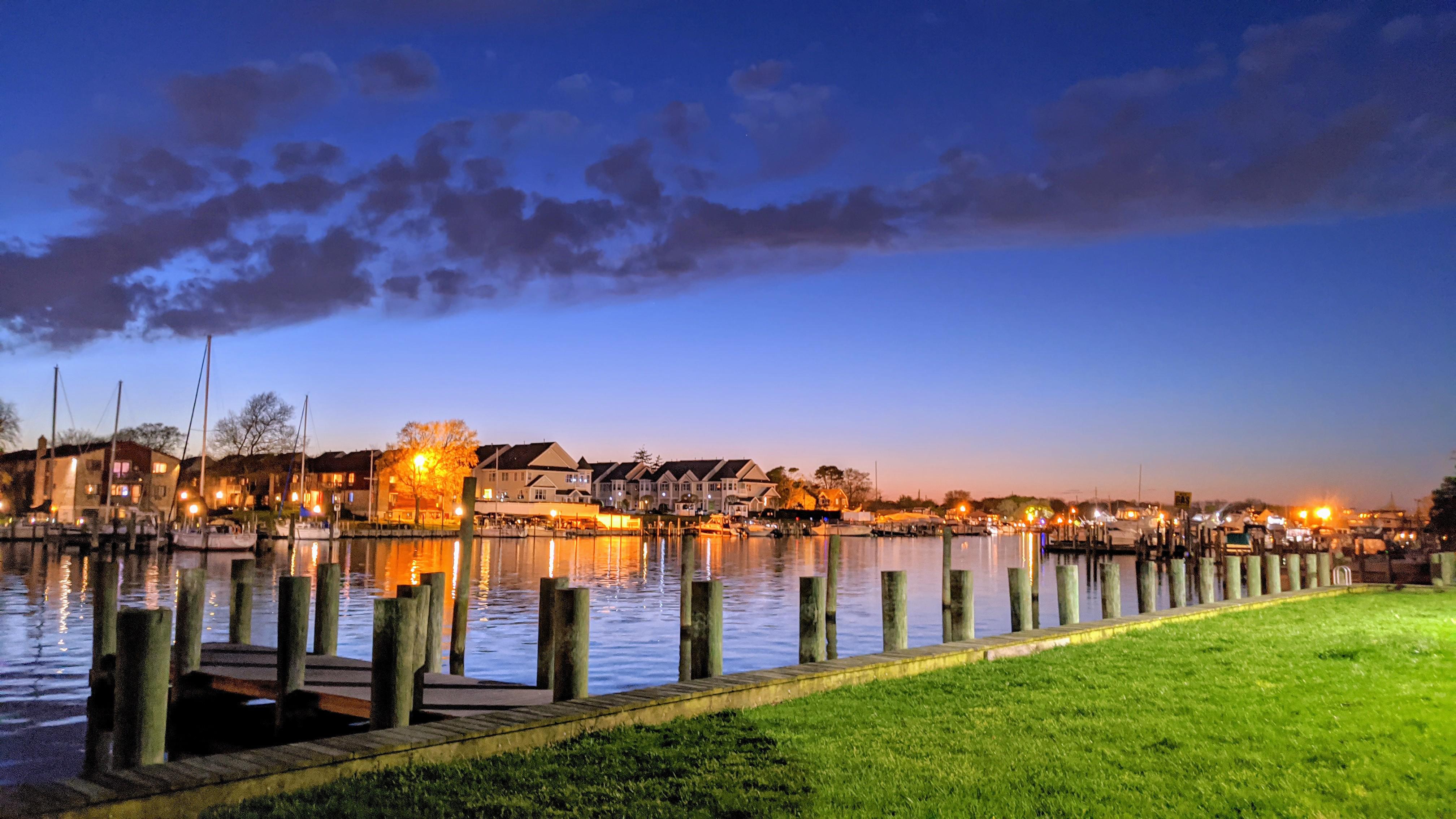 Night time on the dock | Scrolller