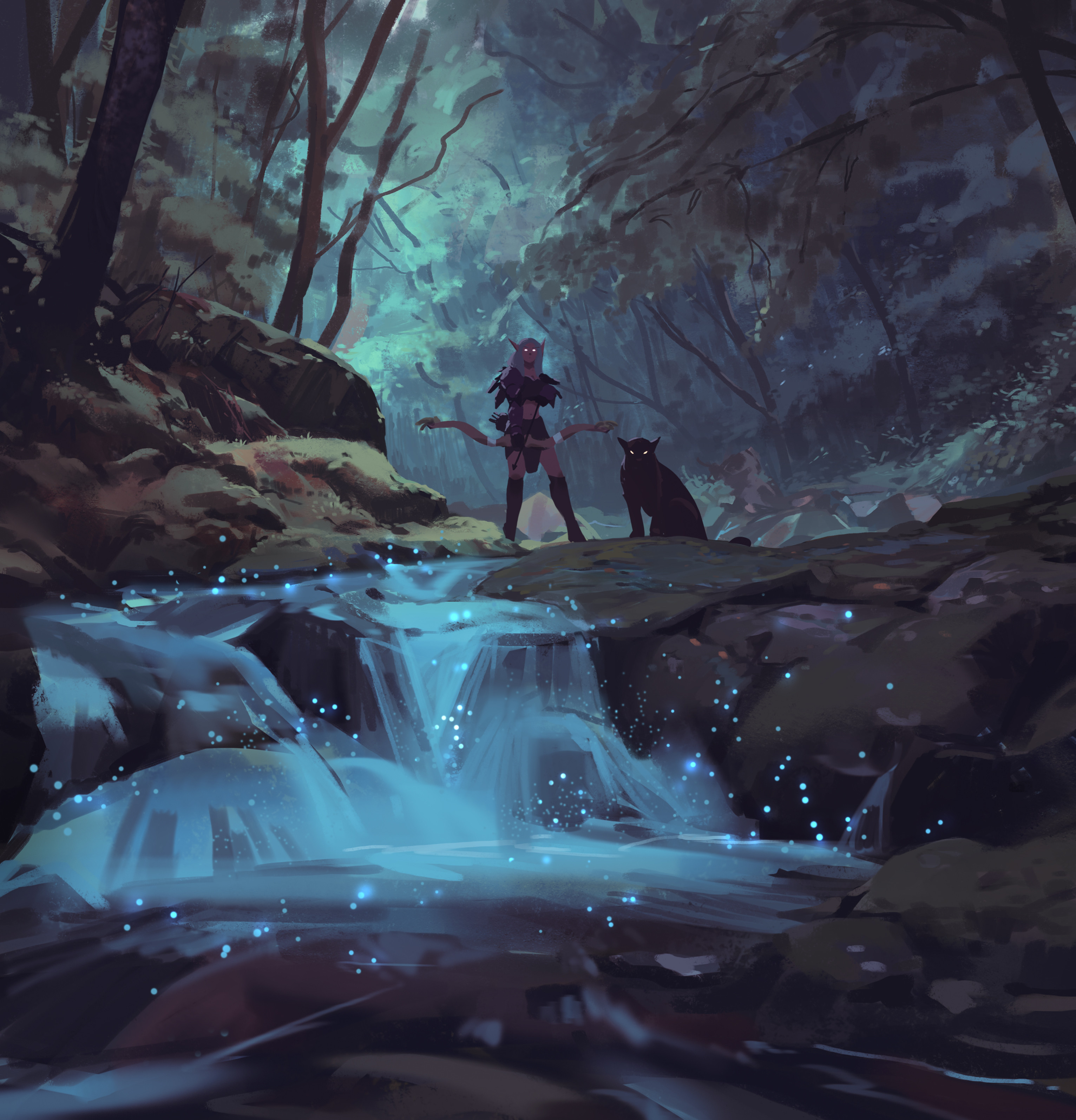Nightelf hunter by Atey Ghailan | Scrolller
