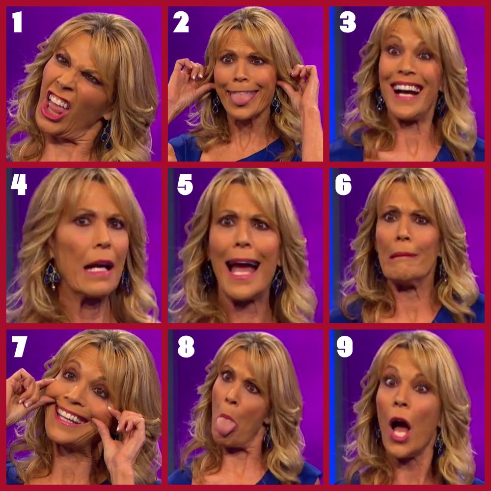 Nine different moods of Vanna White | Scrolller