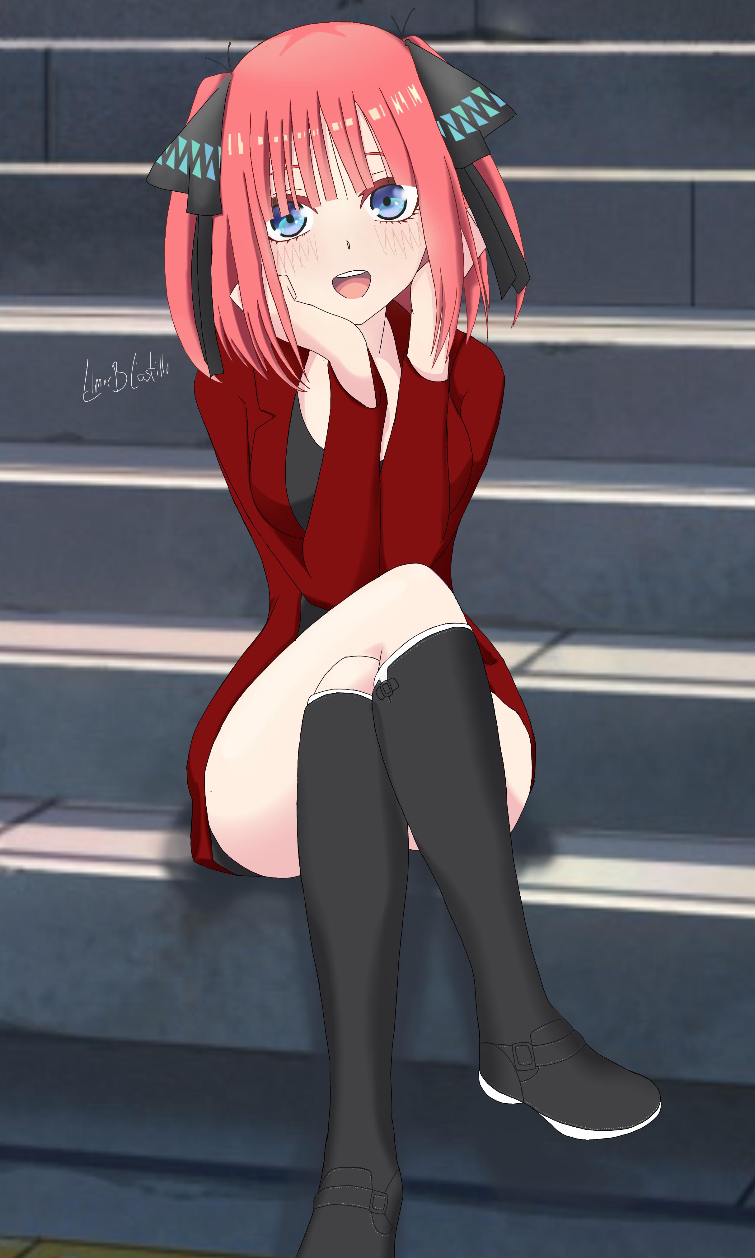 Nino sitting on the Steps | Scrolller