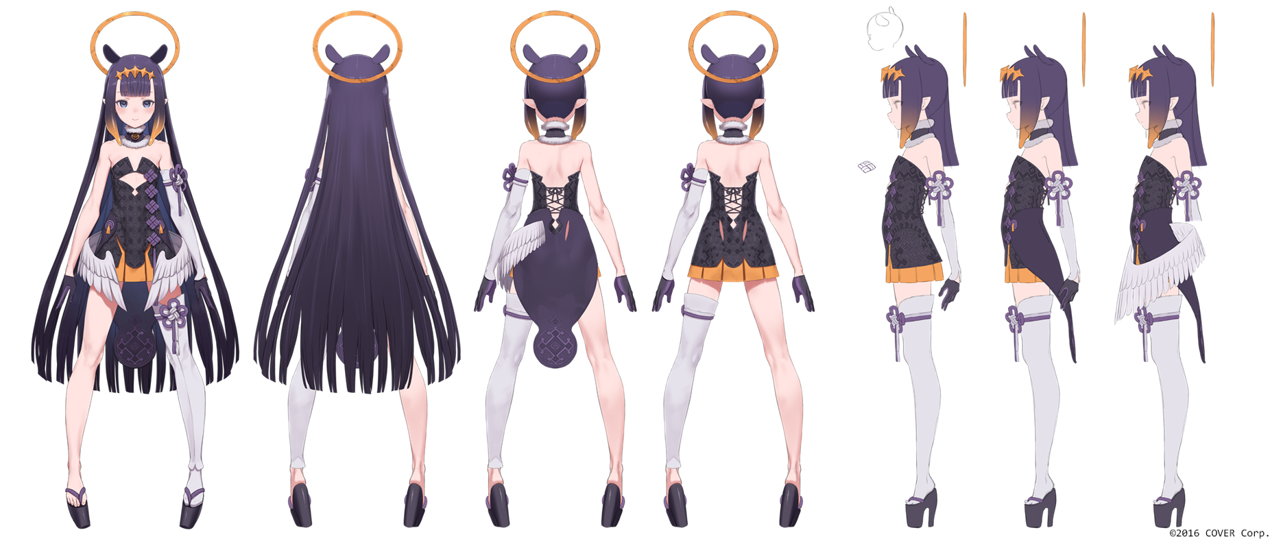 Ninomae Ina'nis reference sheet provided as part of the Pixiv Wacom event | Scrolller