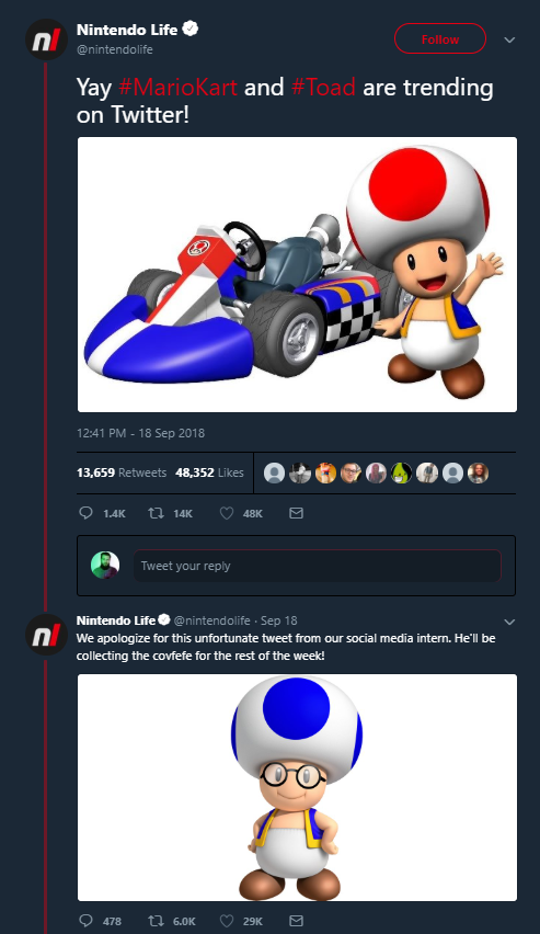 Nintendo's Reaction To Toad's Hat | Scrolller