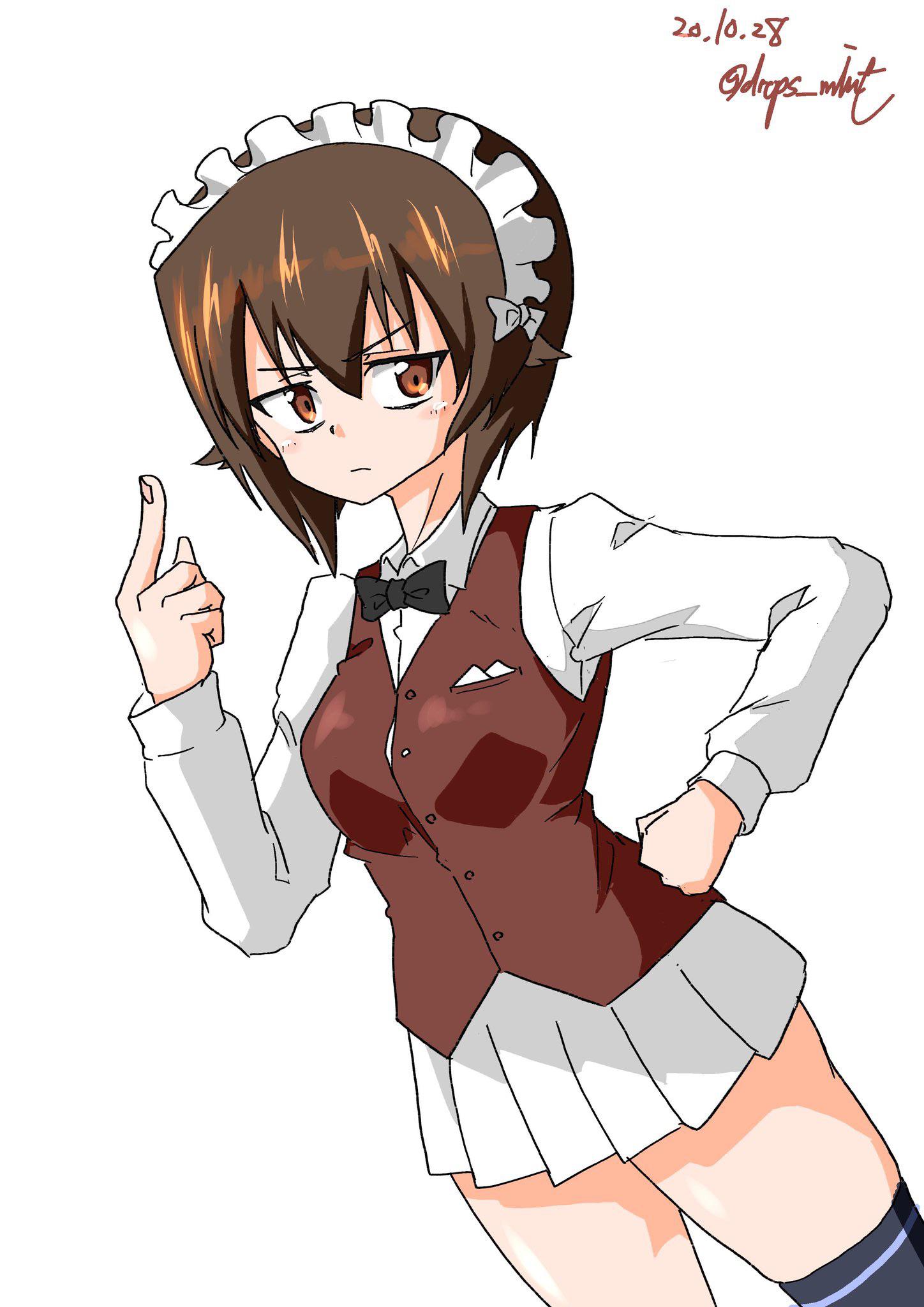 Nishizumi Style of Cuteness Day 247 - Maho the bartender | Scrolller