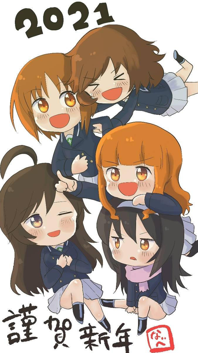 Nishizumi Style of Cuteness Day 310 - a chibi tank commander with her chibi crew | Scrolller