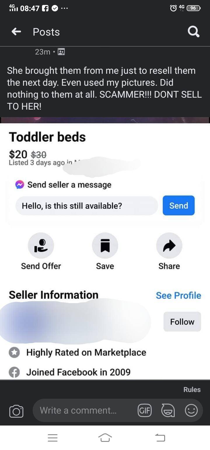 No Karen, reselling isn't scamming... | Scrolller