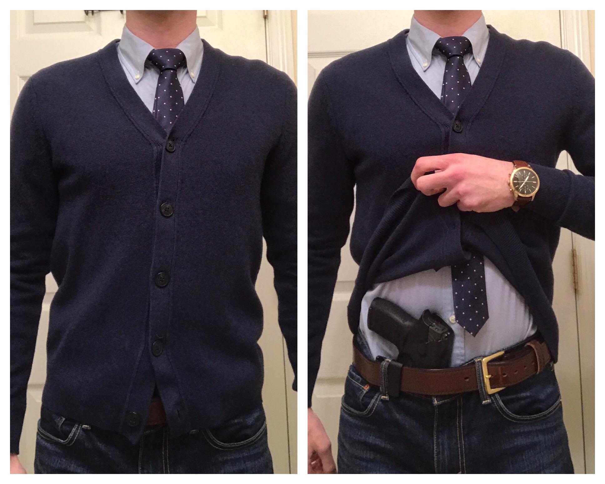 No one suspects the guy in a cardigan | Scrolller