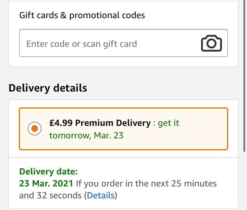 no option for standard delivery? | Scrolller