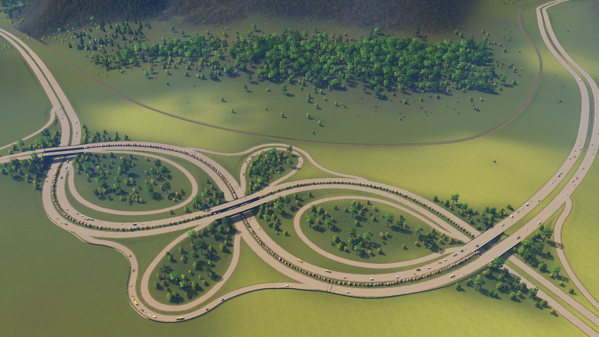 No weaving 4 way interchange in just 2 layers. | Scrolller