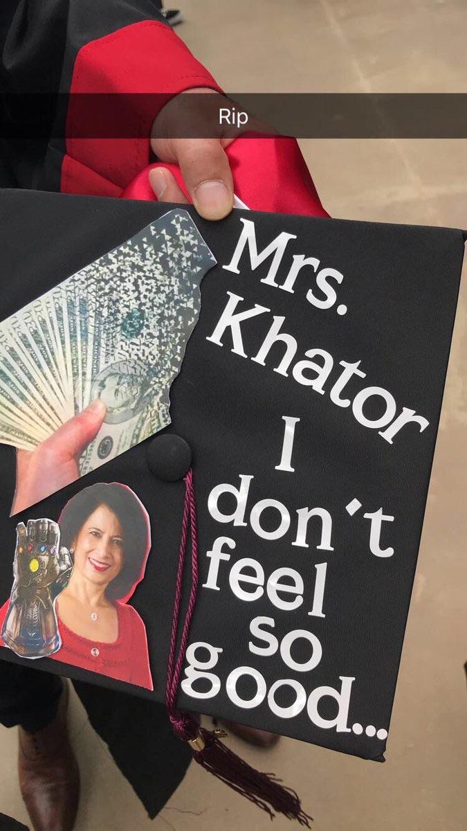 Not my cap, but saw and had to share. Congratz grads! | Scrolller