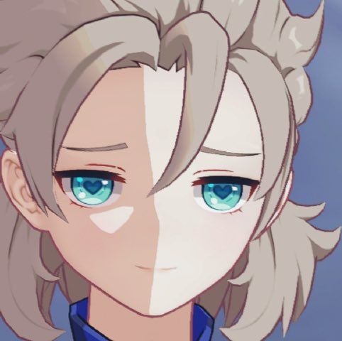 Not too cursed albedo with heart pupils | Scrolller