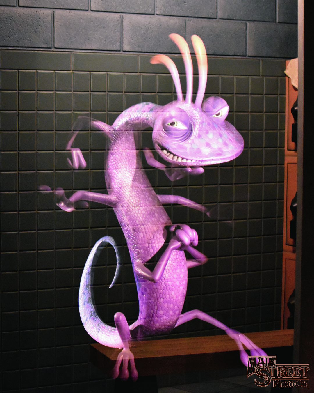 Now you see him, now you don't. - Monsters Inc., Mike and Sully to the Rescue (photo by me ...