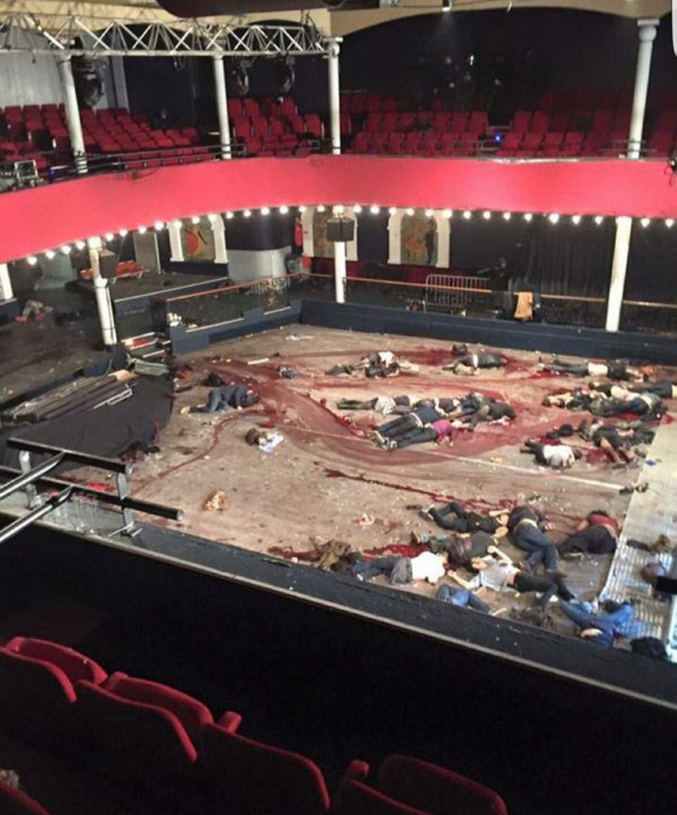 (NSFW) A uncensored Picture from inside the Bataclan after the hostage-situation ended. Not sure ...