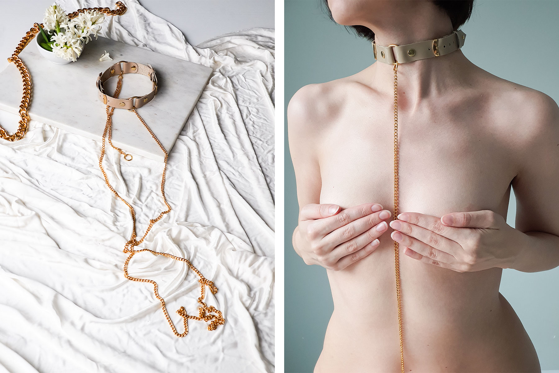 Nude collar with chain harness https://www.alexgomolov.com/fetish/Nude-collar-with-chain-harness ...