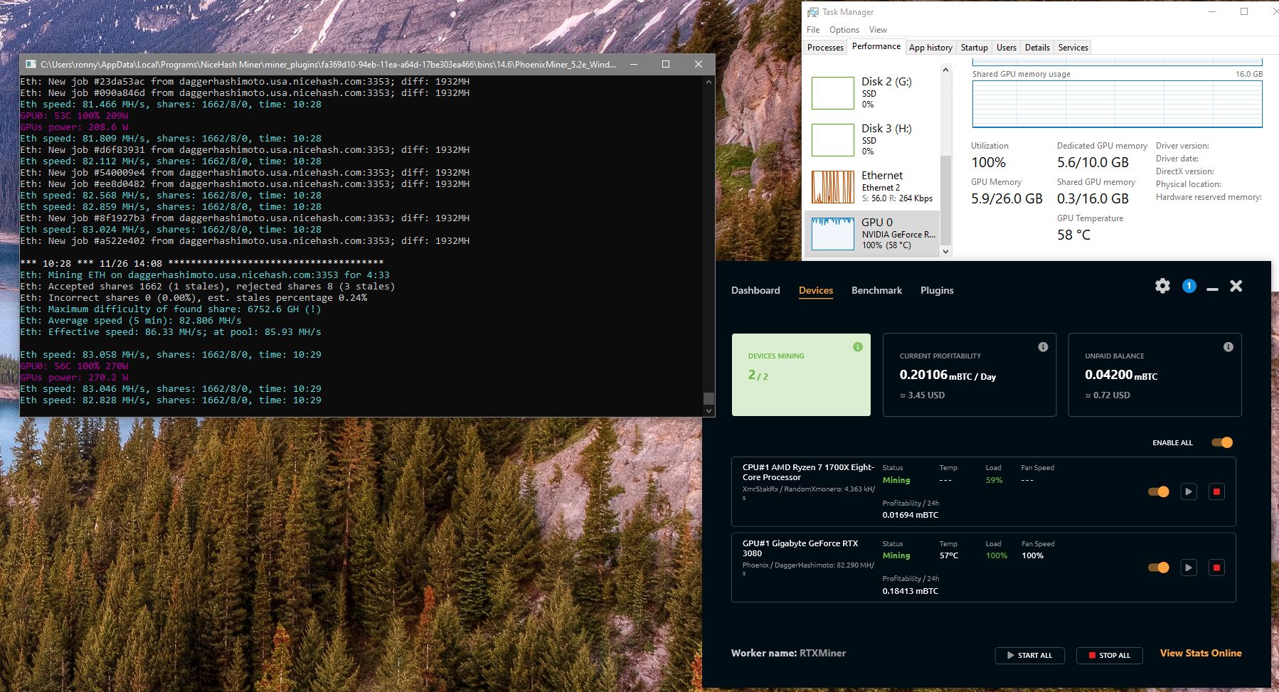 NVIDIA RTX 3080 Mining speeds (~80-85 MH/s) | Scrolller