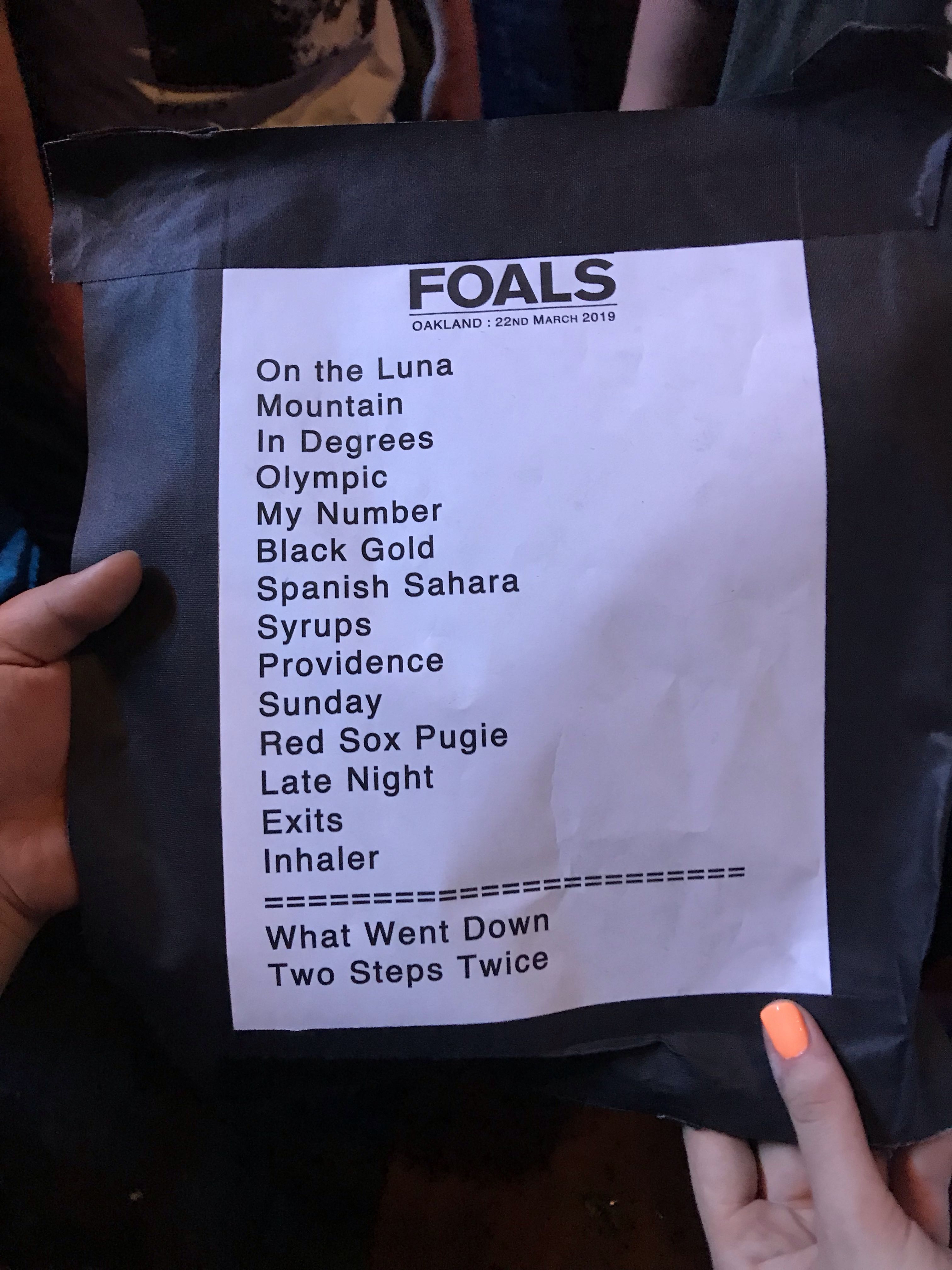 Oakland Setlist | Scrolller