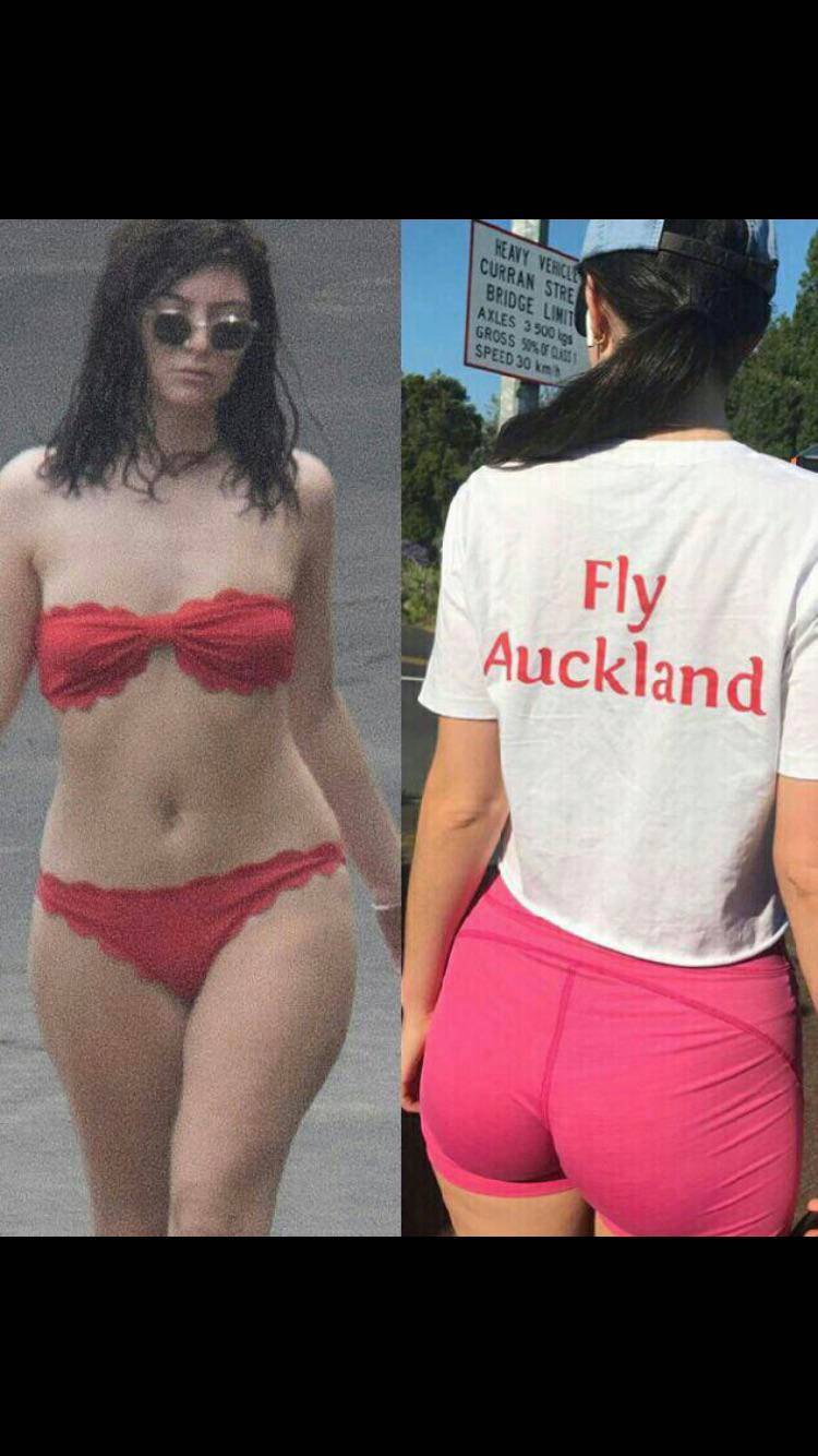 Obsessed with Lorde’s flat tummy, sexy belly button and fat fucking ass. Lets jerk to this ...