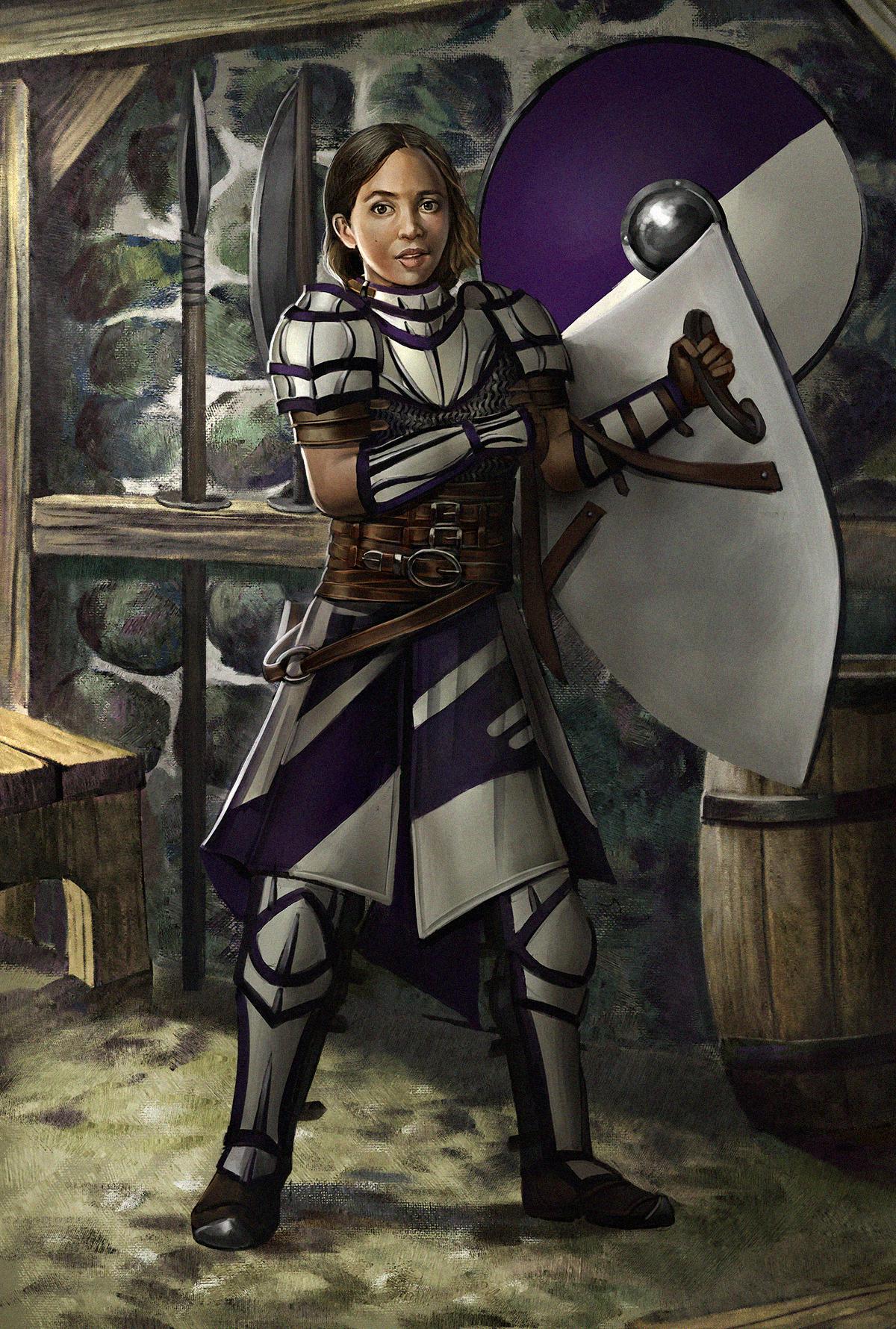 [OC][Art] Female Paladin in Armor | Scrolller