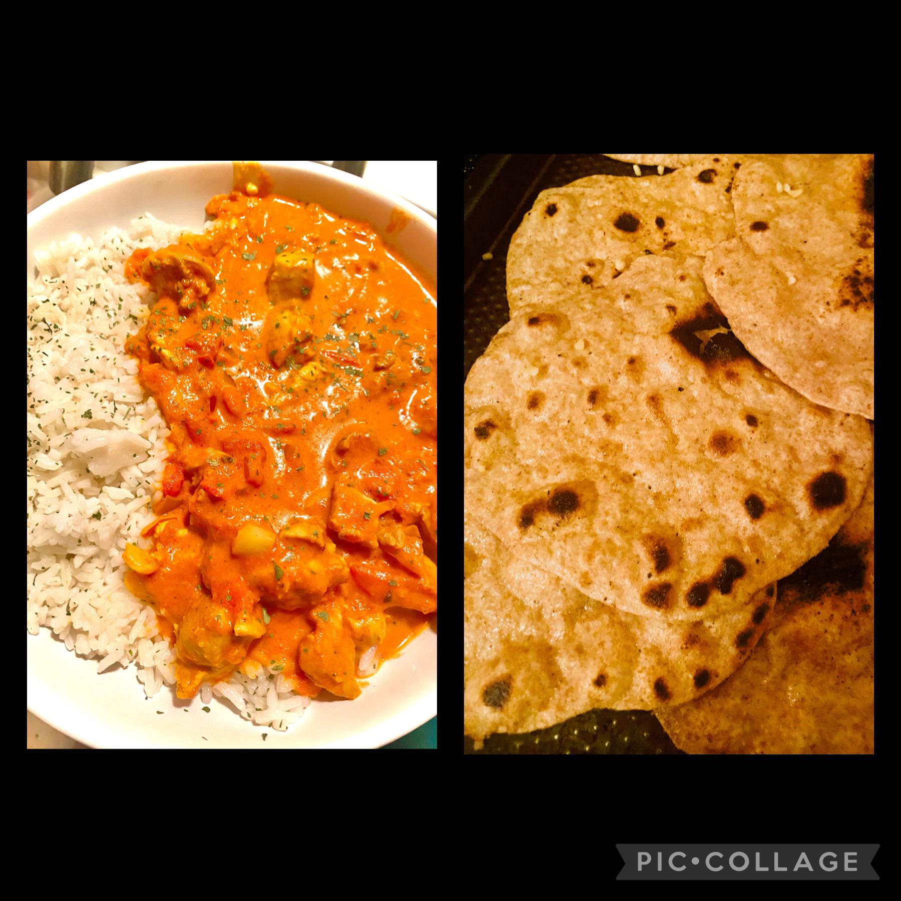 [OC] Butter Chicken, Jasmine Rice, Roti- all made from scratch by a white American girl | Scrolller