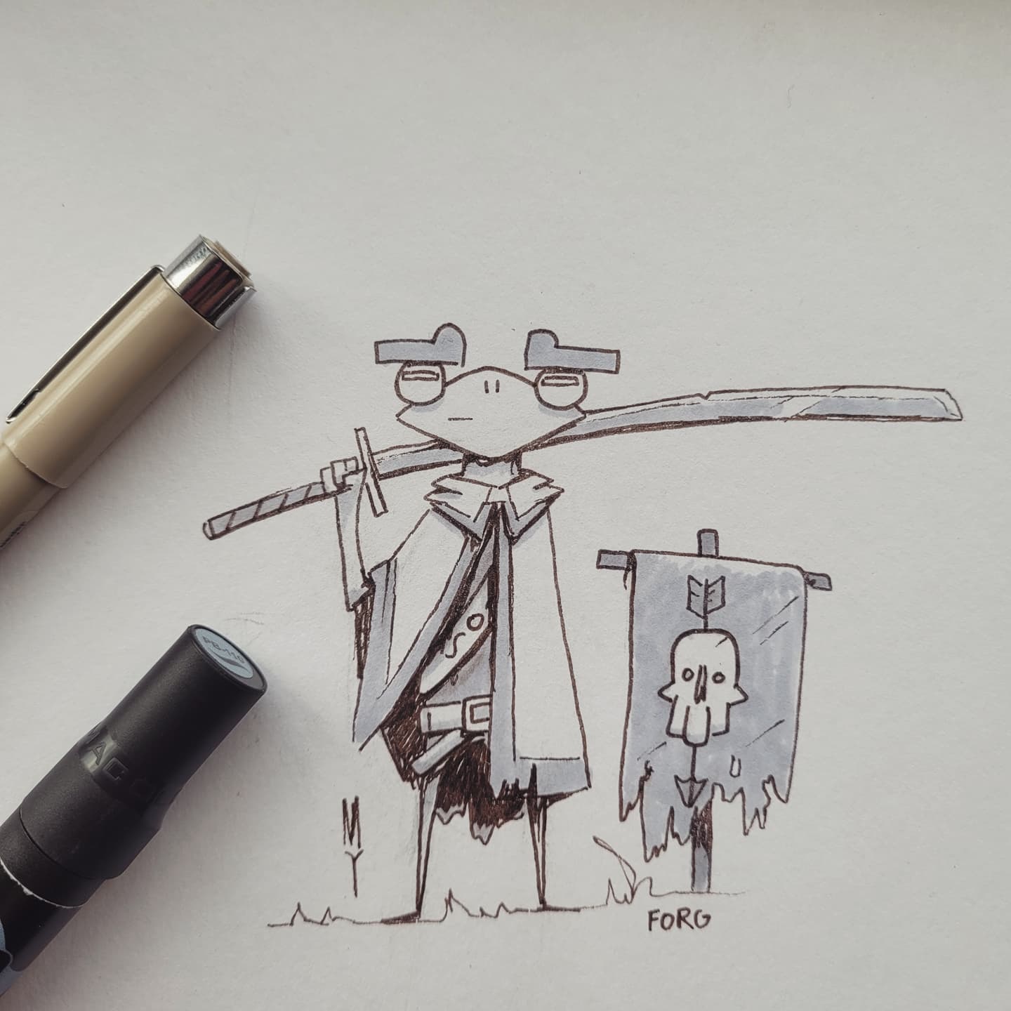 [OC] Frog Samurai | Scrolller