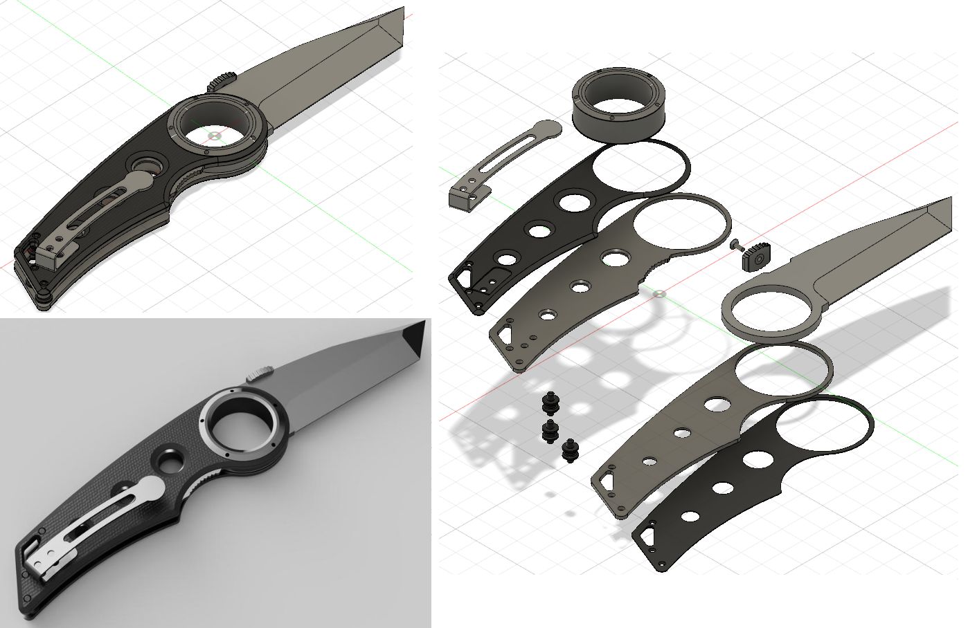 [OC] Gerber Tanto Blade, Work-in-Progress | Scrolller