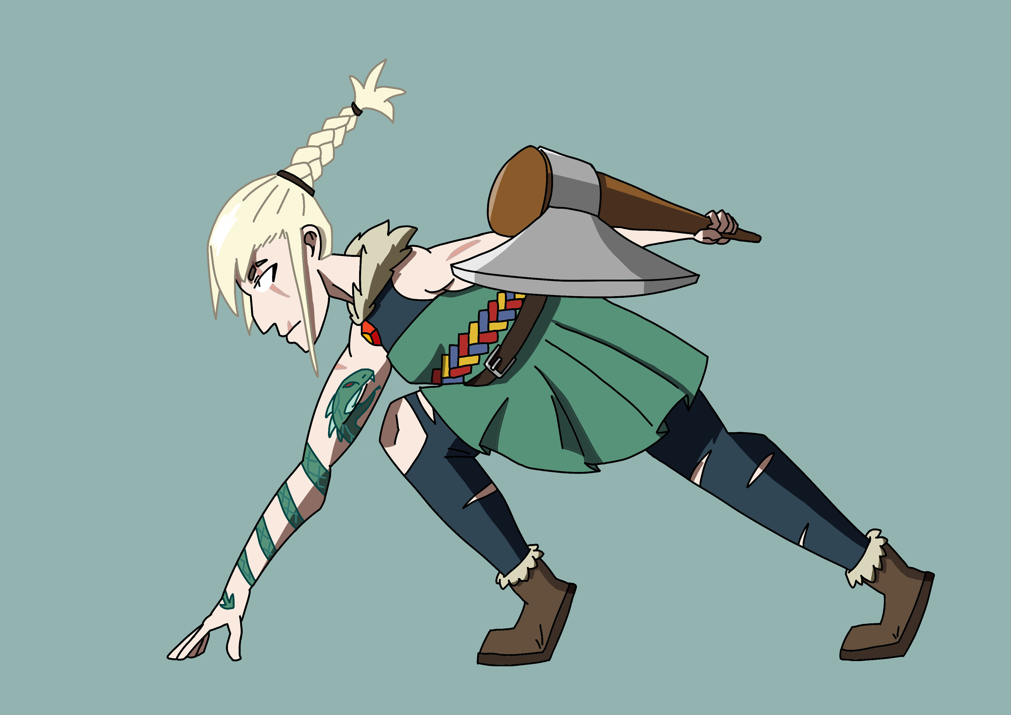 [OC] Gunilla Adelsdotter, Human Barbarian | Scrolller