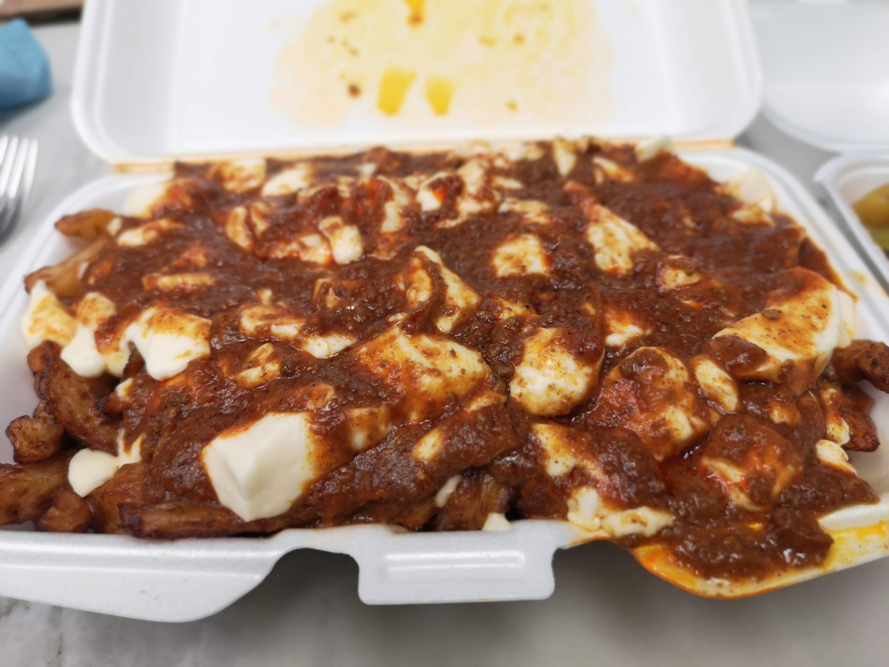 [OC] Hot and spicy meat sauce poutine. | Scrolller