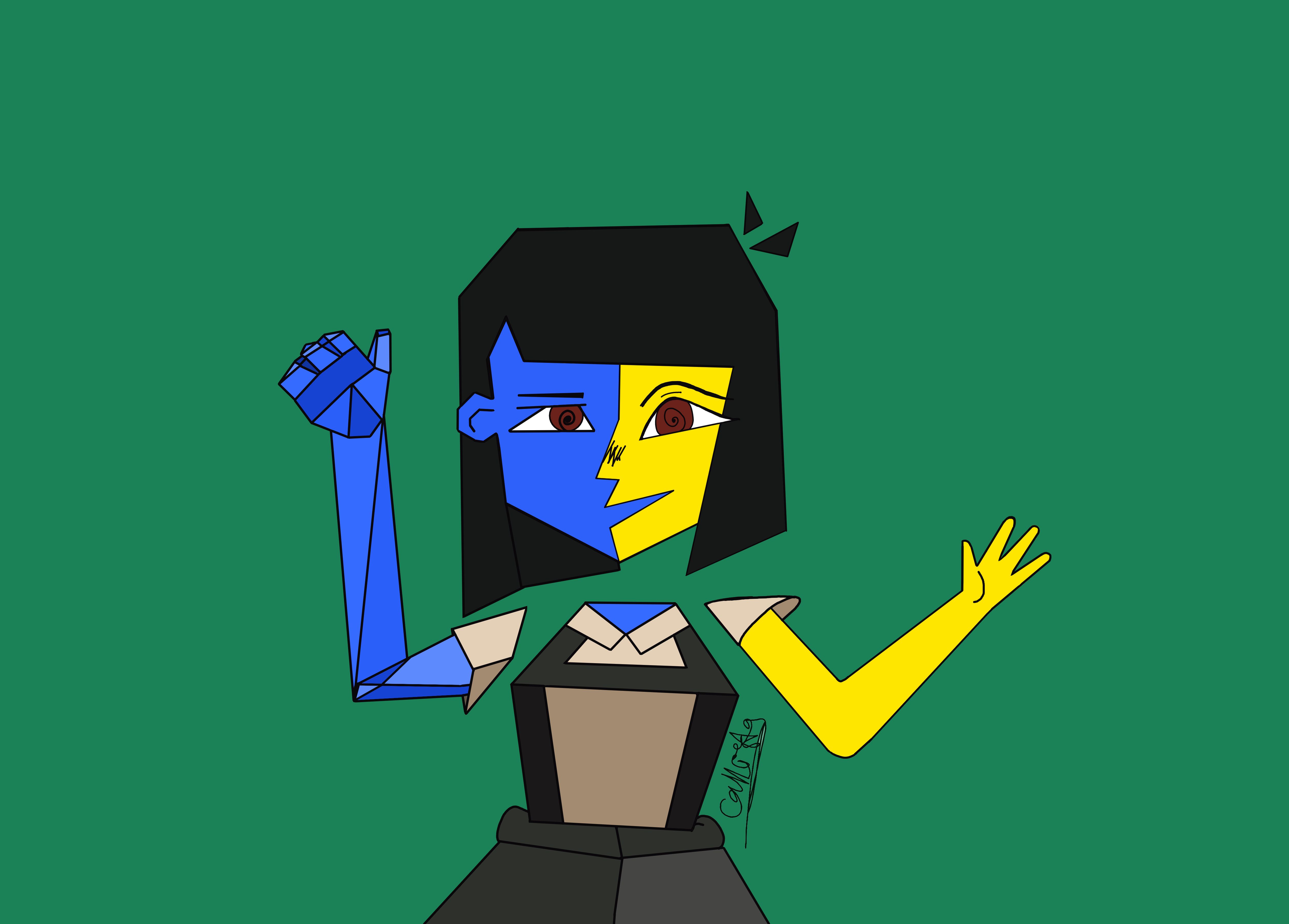 (OC) I did a drawing of ENA! I hope you like it! | Scrolller