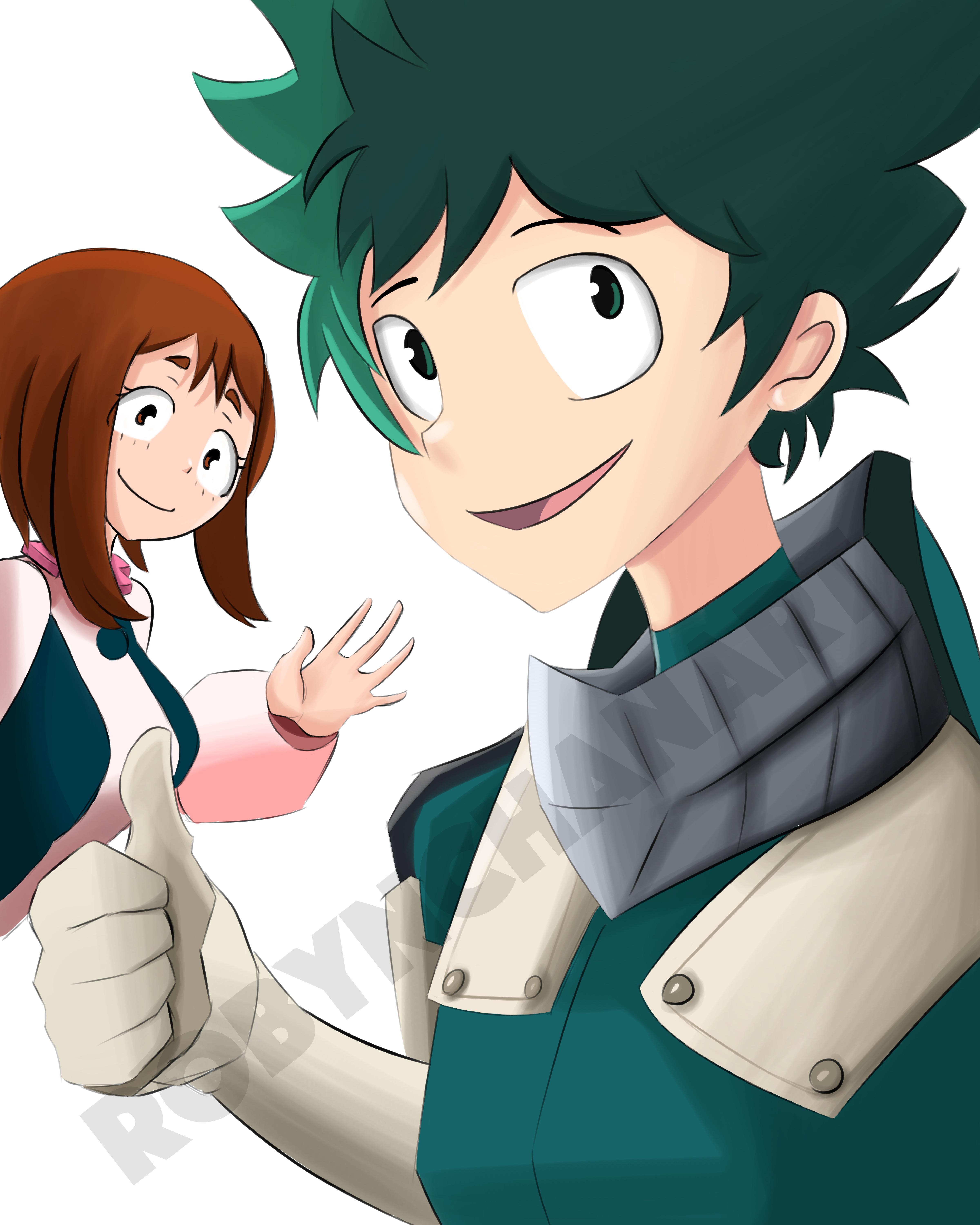(OC) I Drew Deku and Uravity! | Scrolller