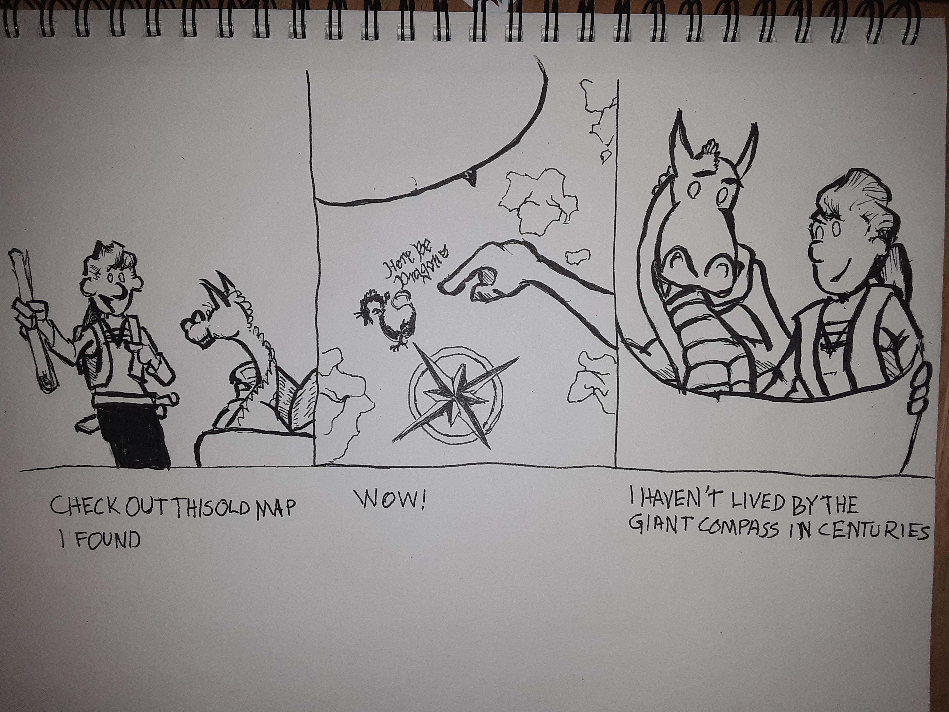 [OC] Inktober 16 - Compass | Scrolller