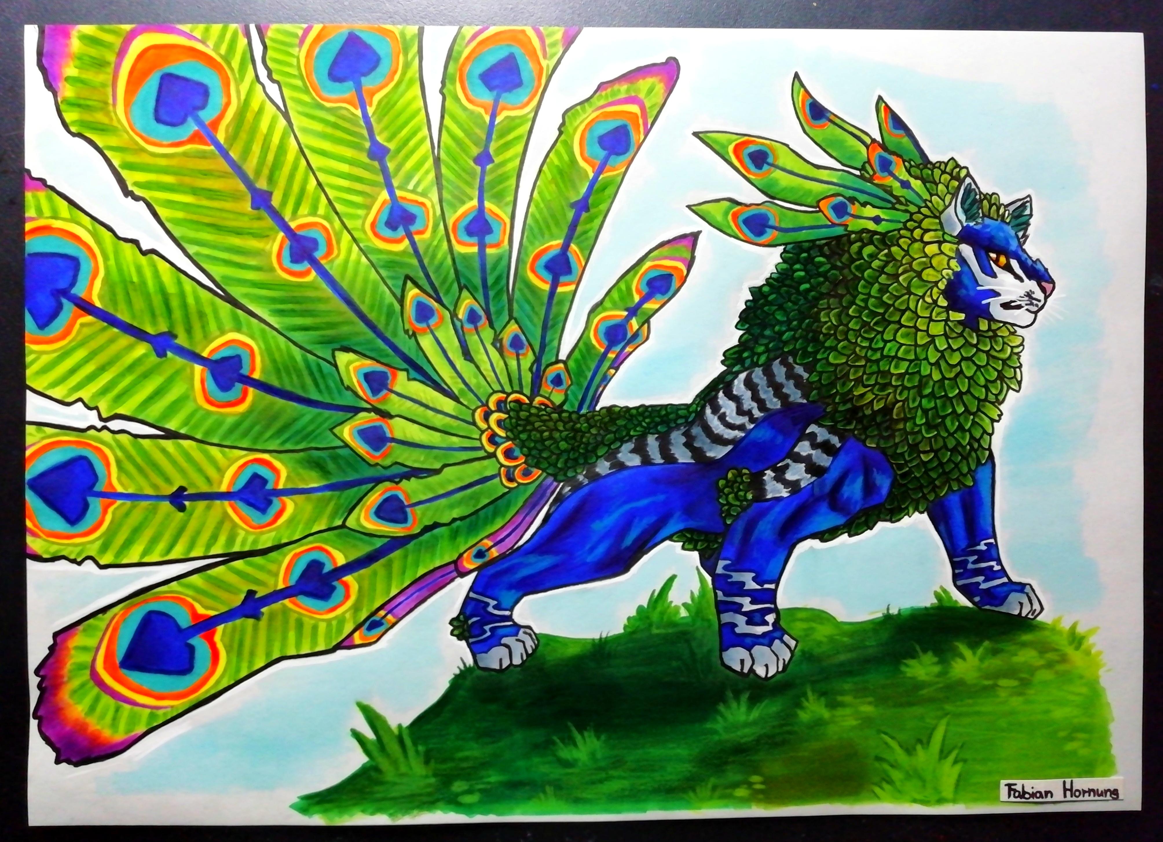 [OC] Lion Peacock creature | Scrolller