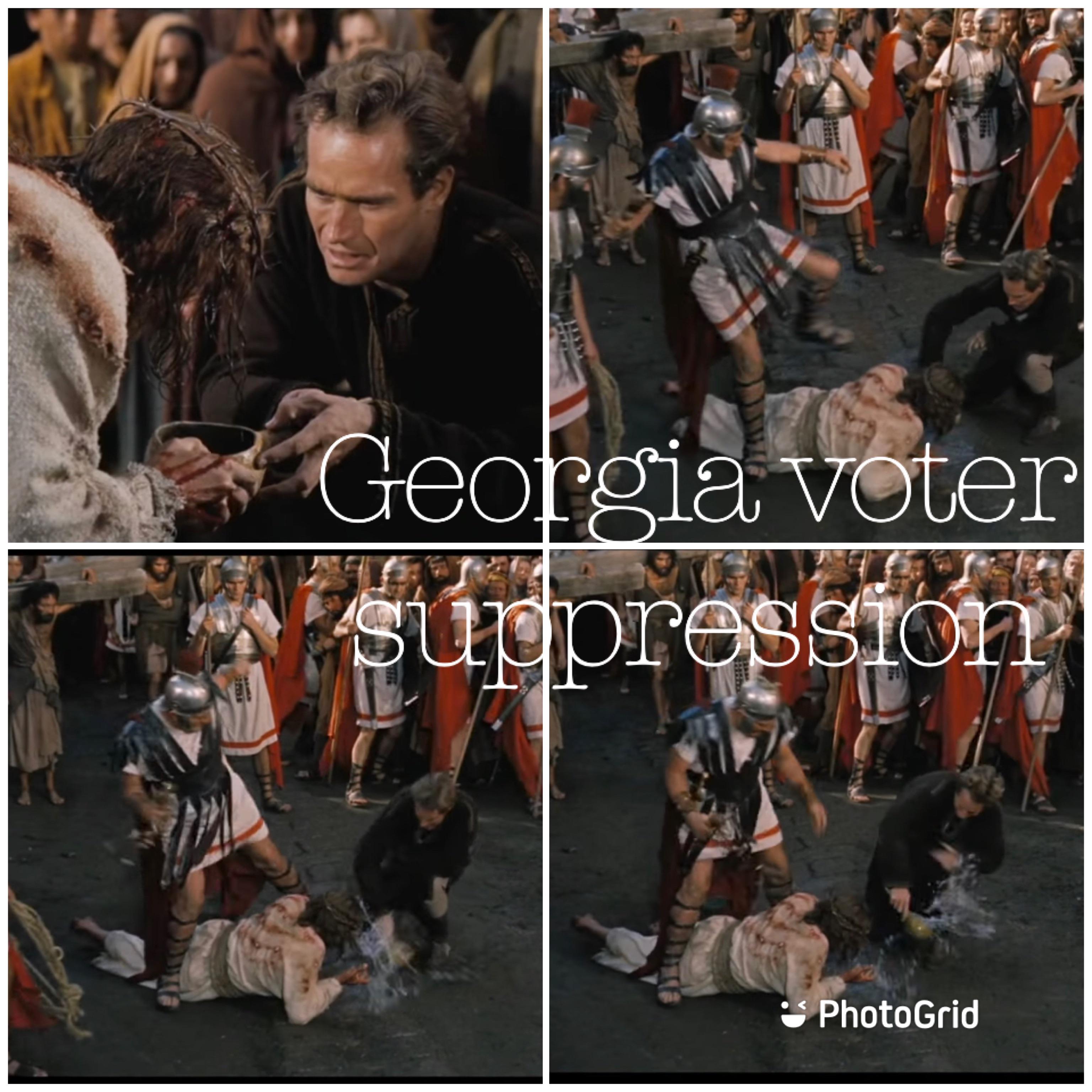 [OC] Newly released pics of Georgia voter suppression tactics uncovered | Scrolller