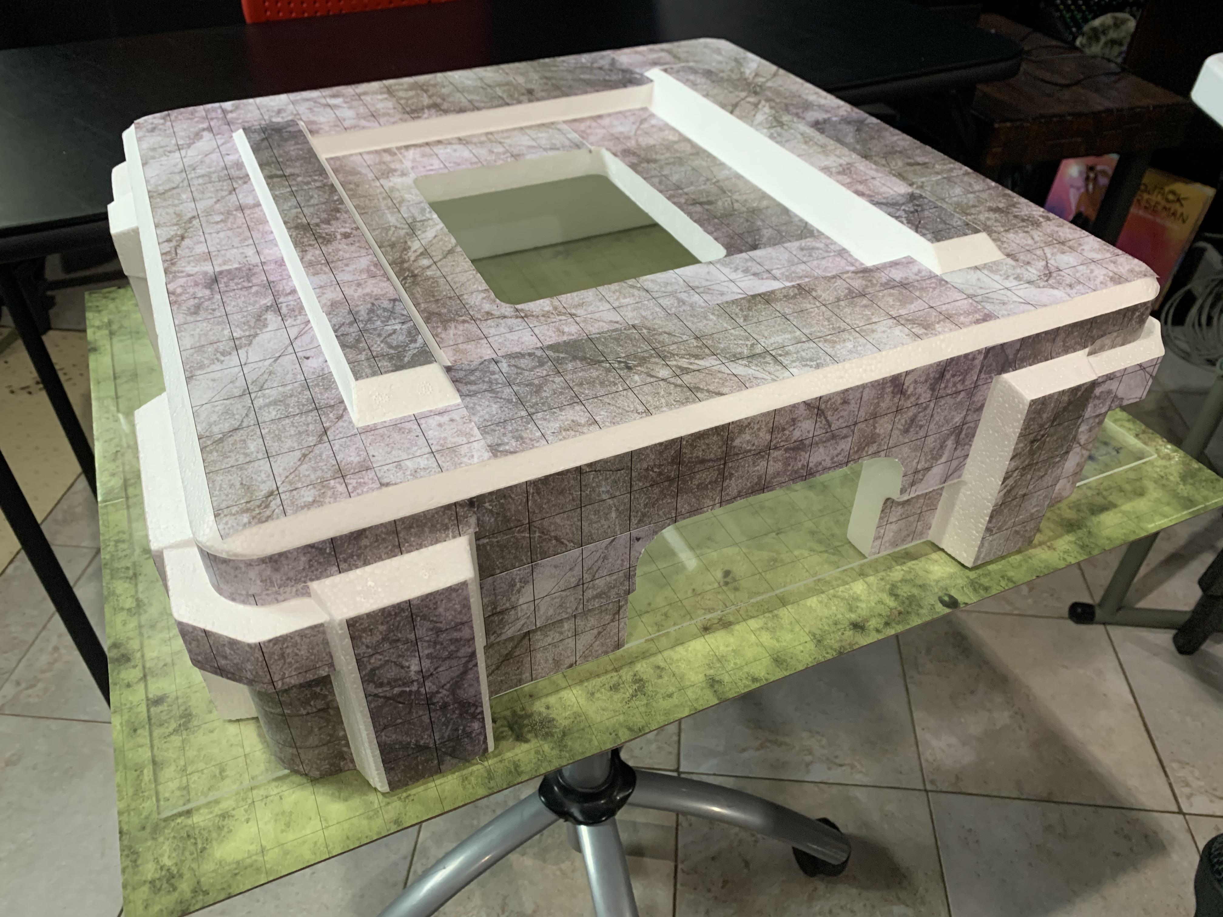 [OC] Printer packaging makes for a great temple battlemap! | Scrolller
