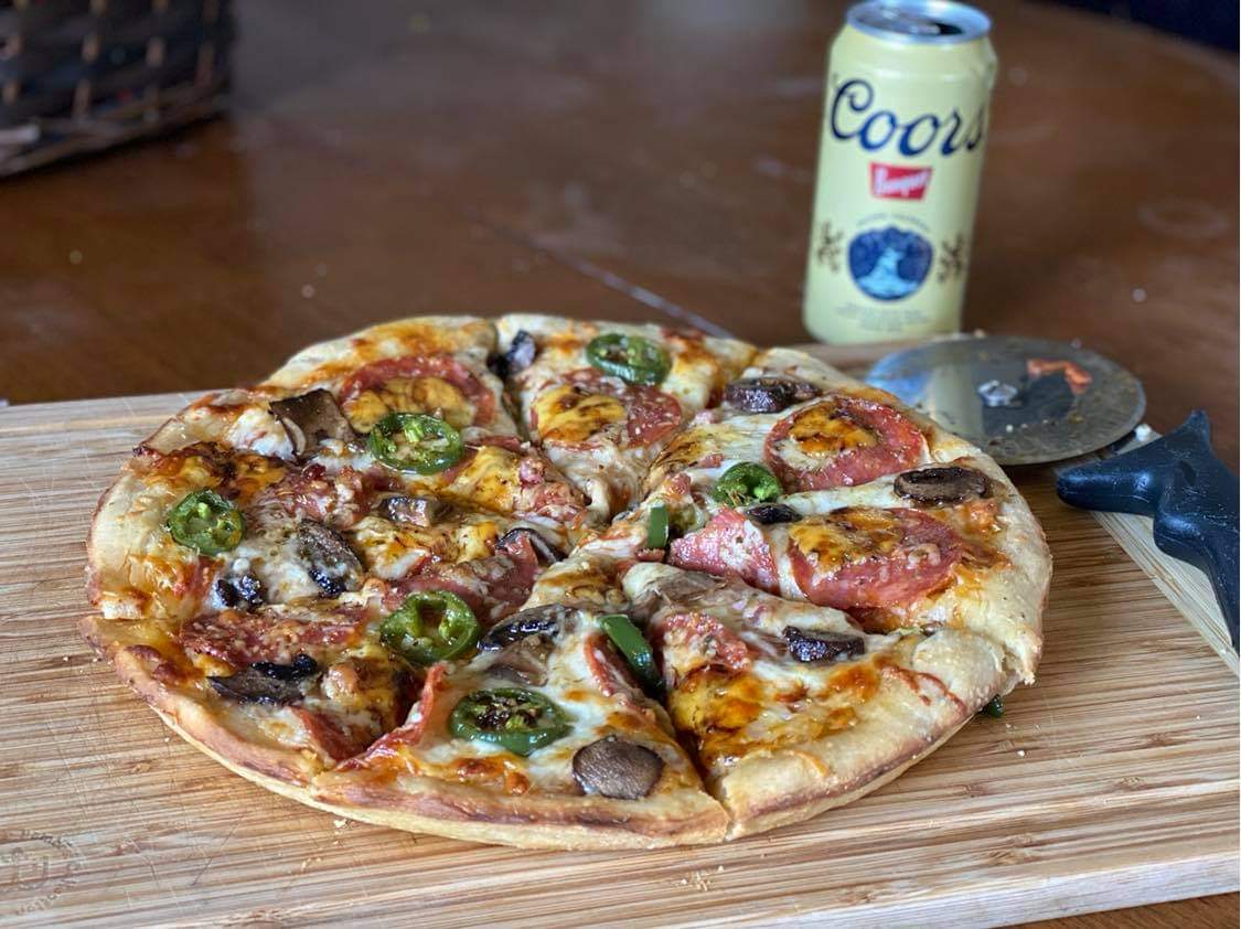 [OC] Six cheese pizza with pepperoni, jalapenos, mushrooms, pancetta and sea salt | Scrolller