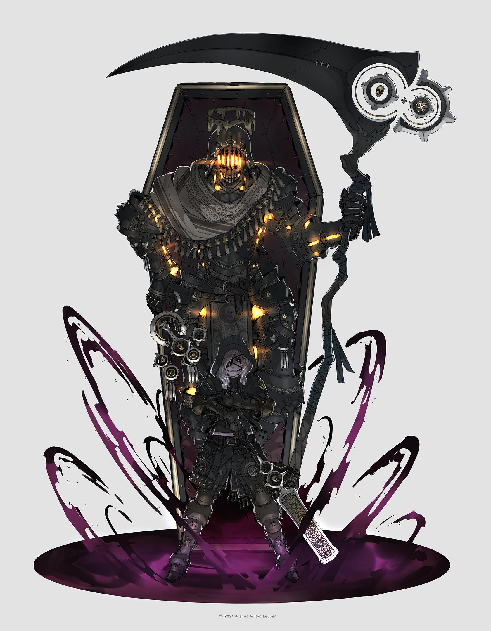 [OC] Zombie Girl & Grim Reaper | Scrolller