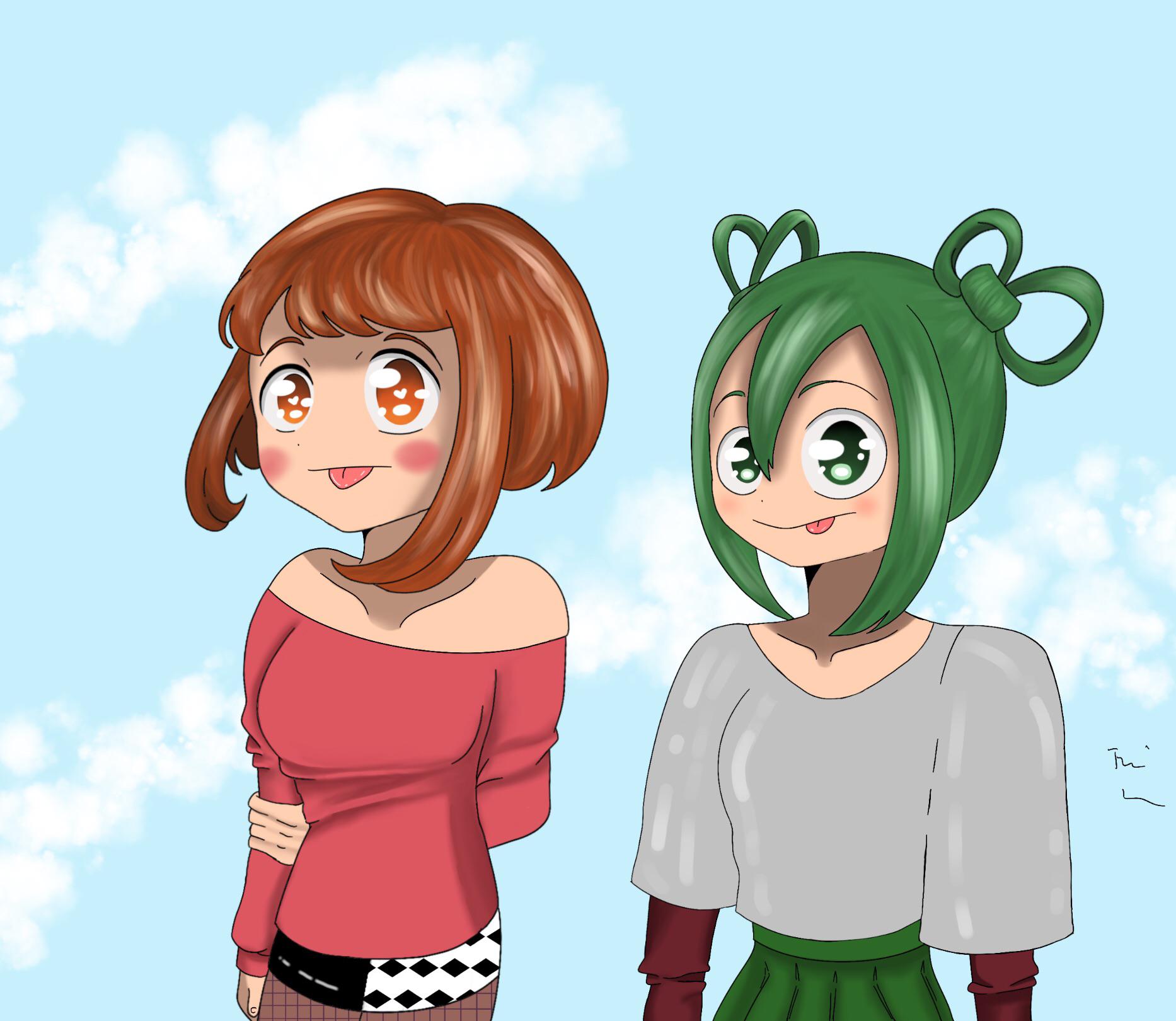 I Drew Tsu And Ochako Scrolller
