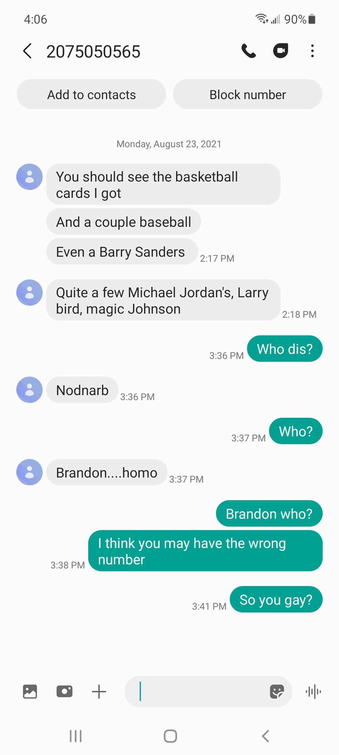 Odd conversation 🤔 | Scrolller